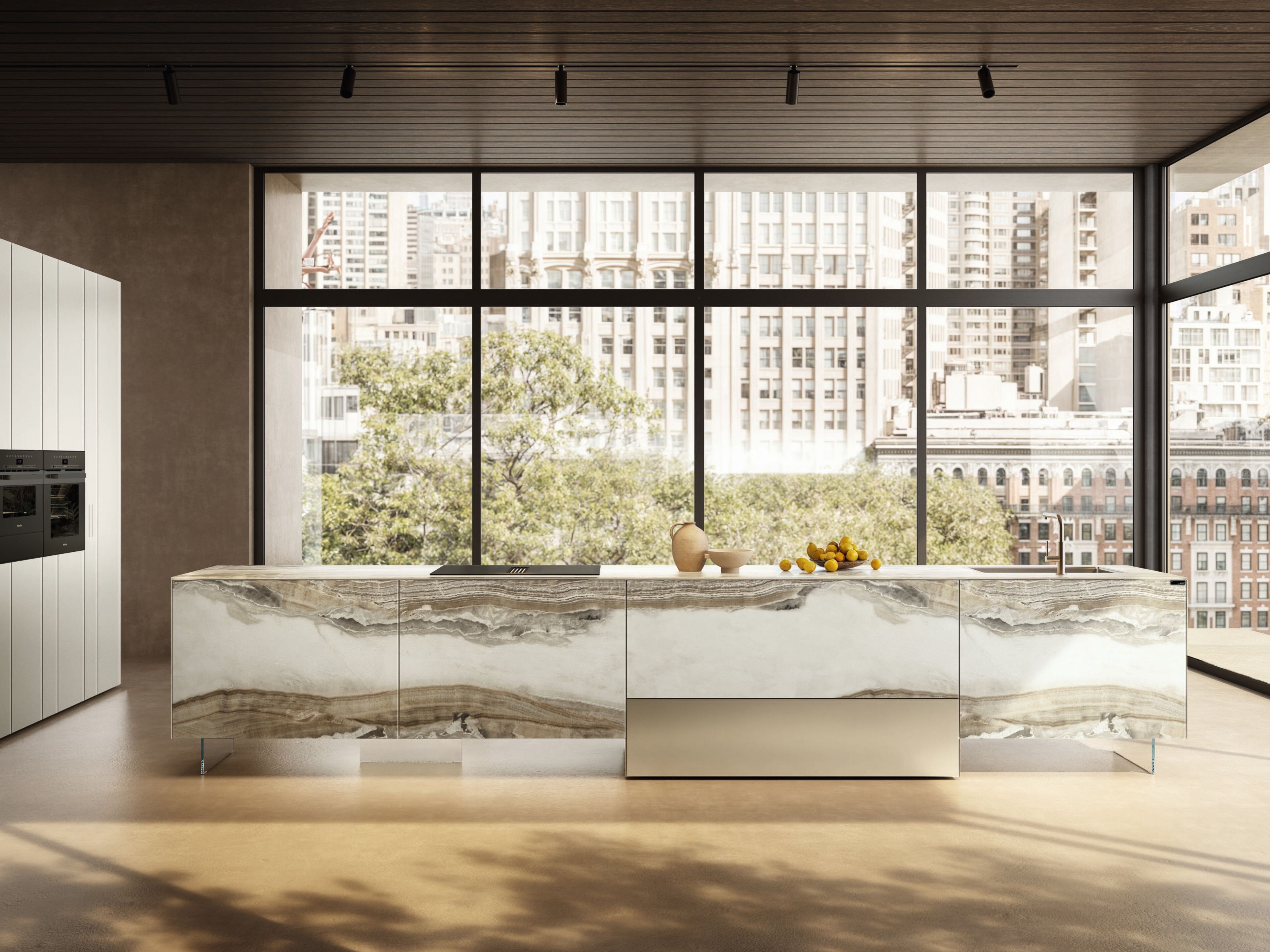 36e8 KITCHEN 2815 Fitted kitchen with island By Lago | design Daniele Lago