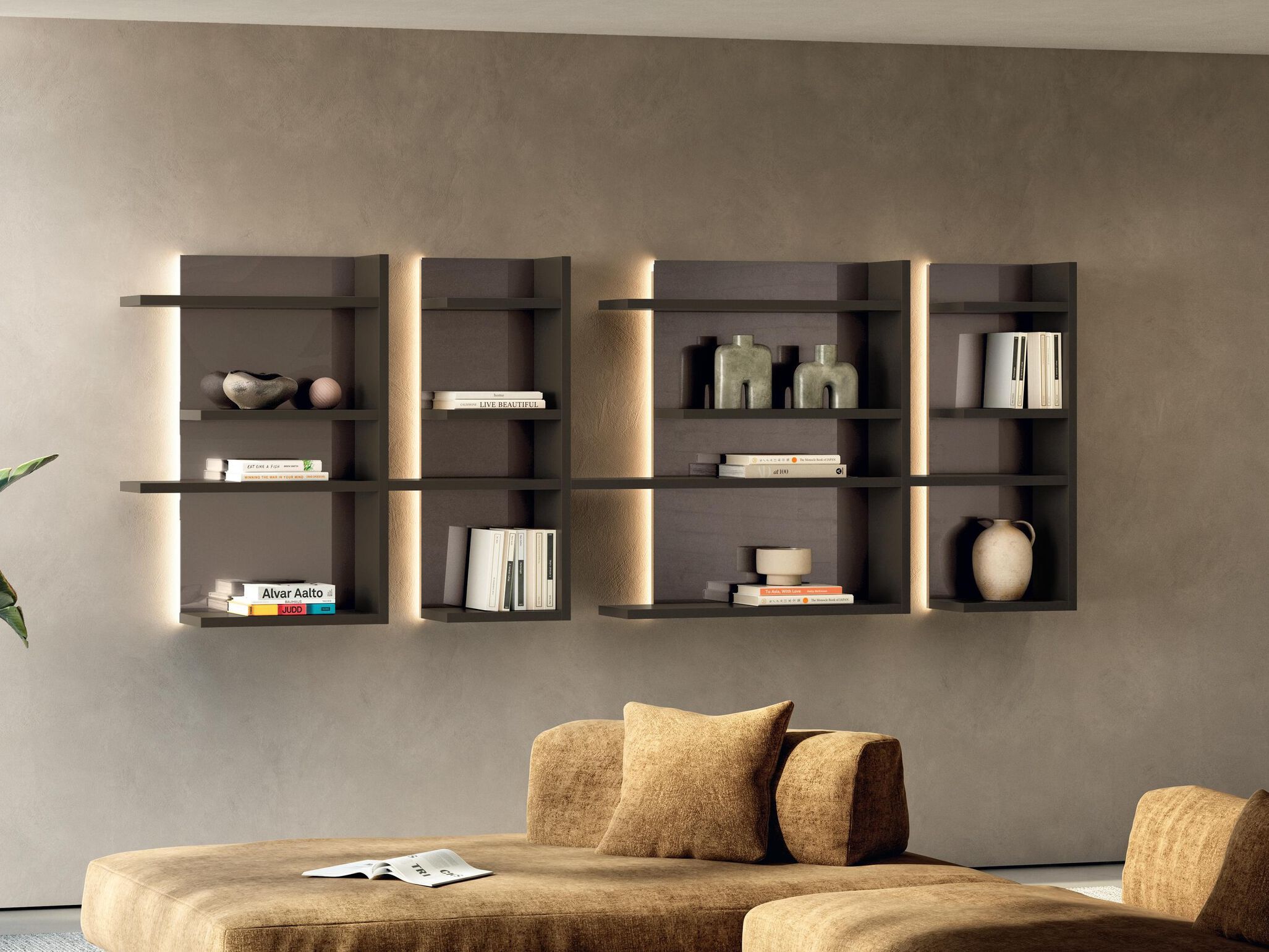 PENTAGRAM - 2735 Bookcase By Lago | design Daniele Lago
