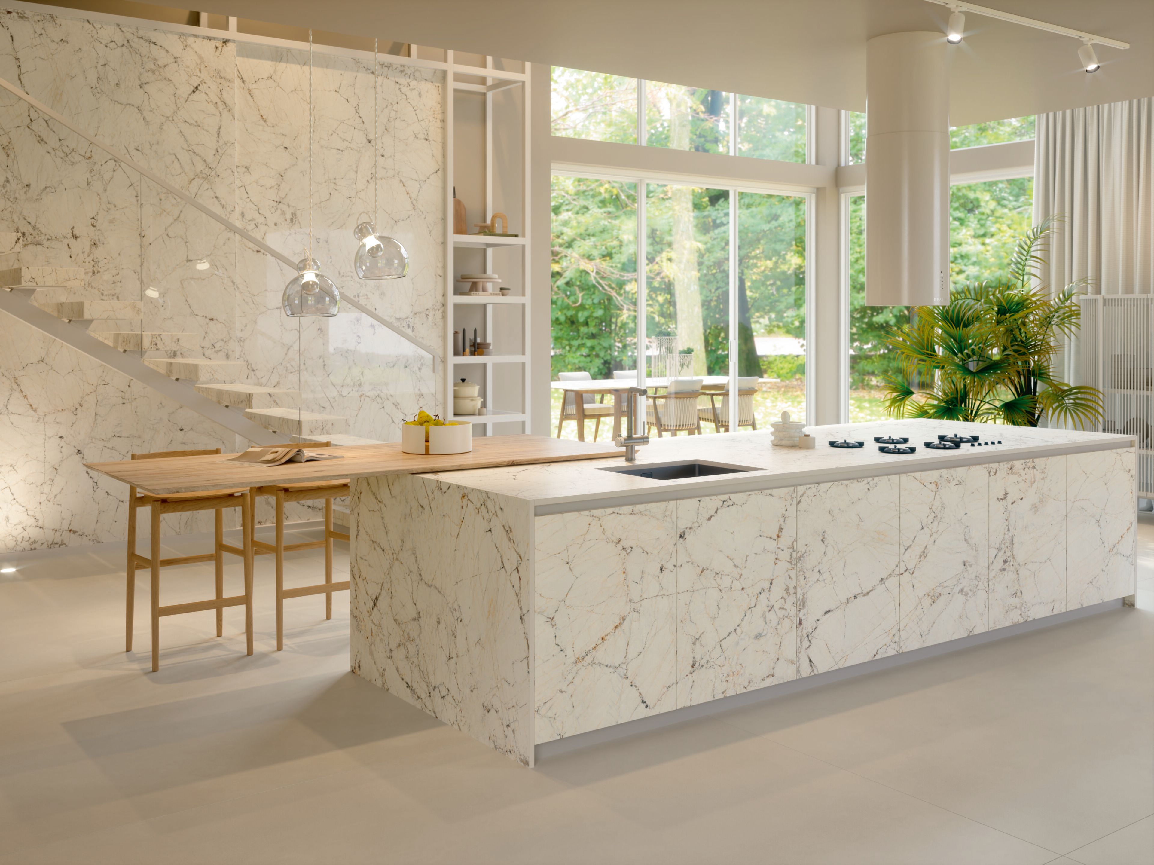 FUSION WHITE Laminam® wall tiles By Laminam