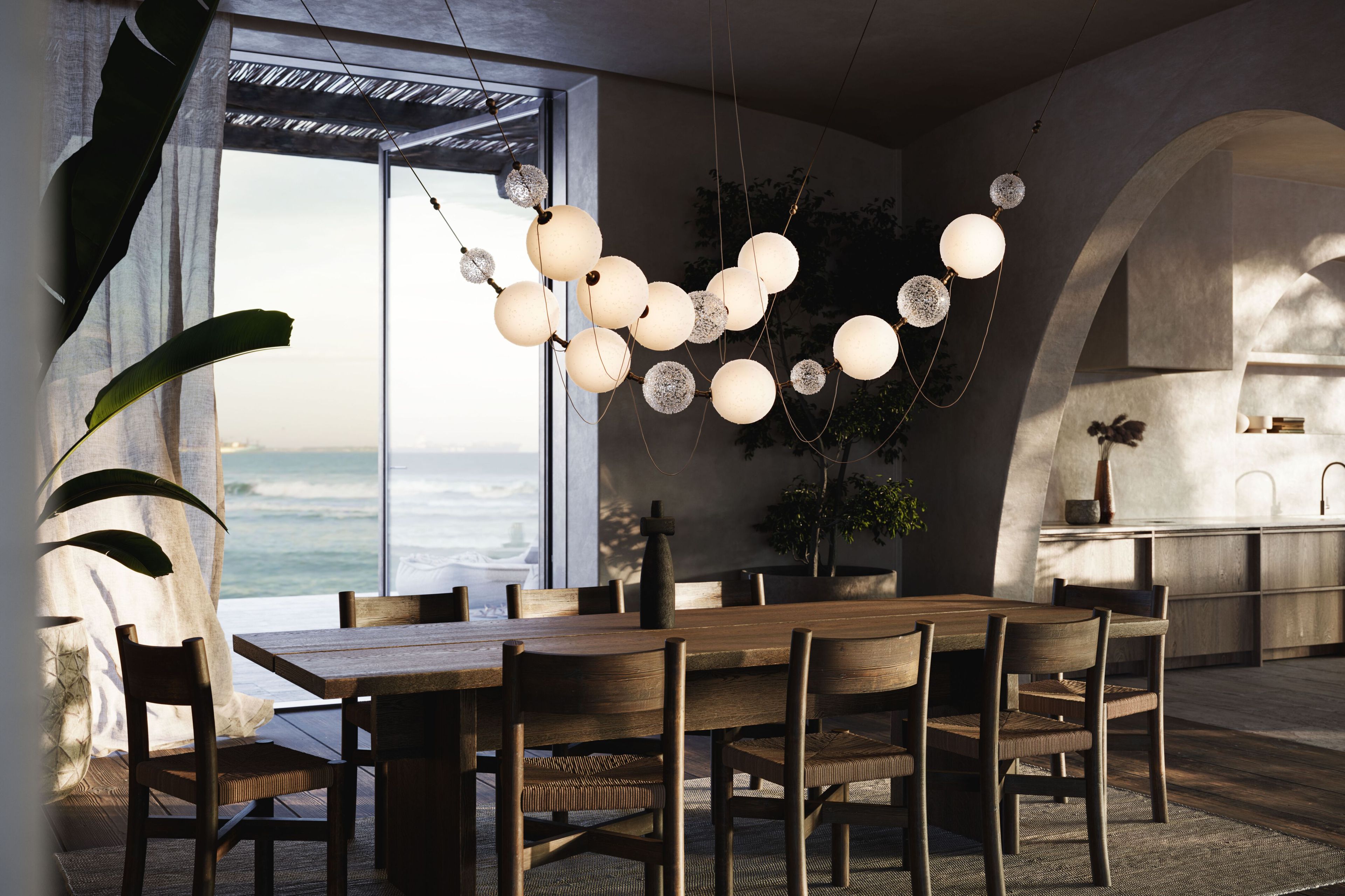 COCO-DE-MER LED pendant lamp By Larose Guyon