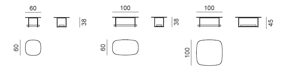 NOAH Low Neolith® coffee table By Lebom | design David Dolcini
