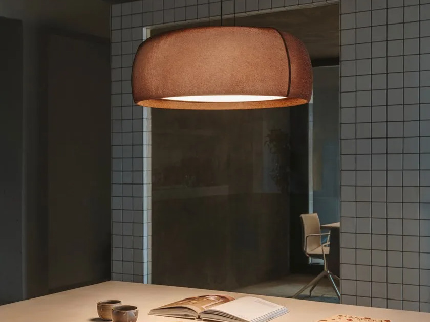 GONG LED fabric pendant lamp By LedsC4 | design Francesc Vilaró