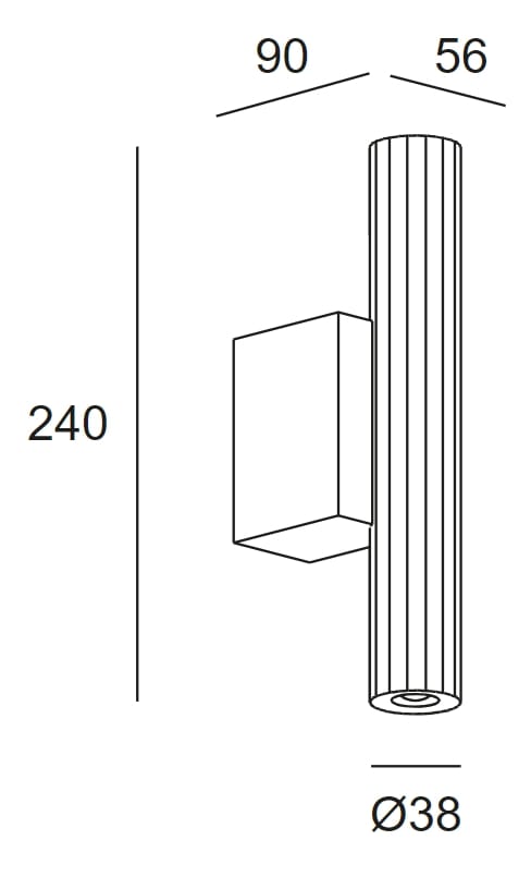 PROLIX Metal wall lamp By LedsC4