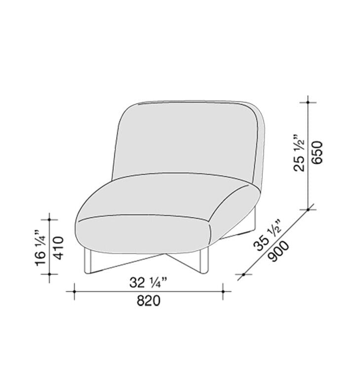 HASU Armchair By Lema