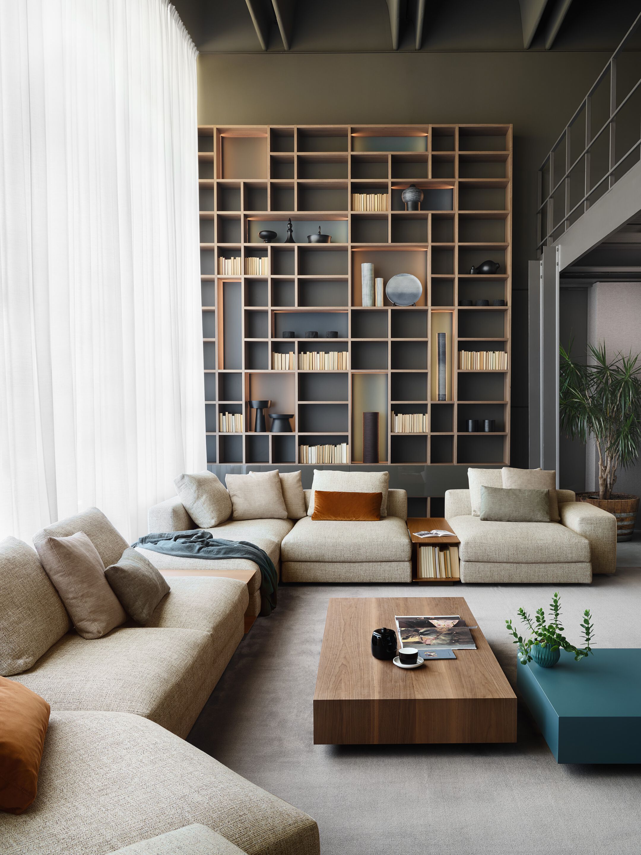VENISE Corner fabric sofa with chaise longue By Lema | design Buratti ...