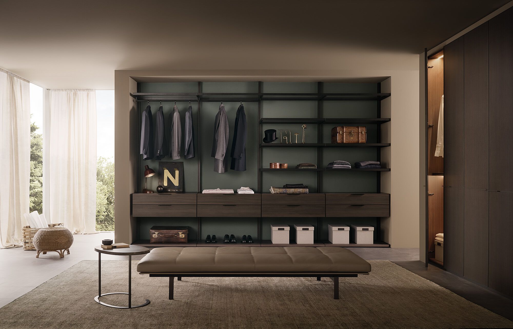 VENTITRE Walk-in wardrobe By Lema | design David Lopez Quincoces