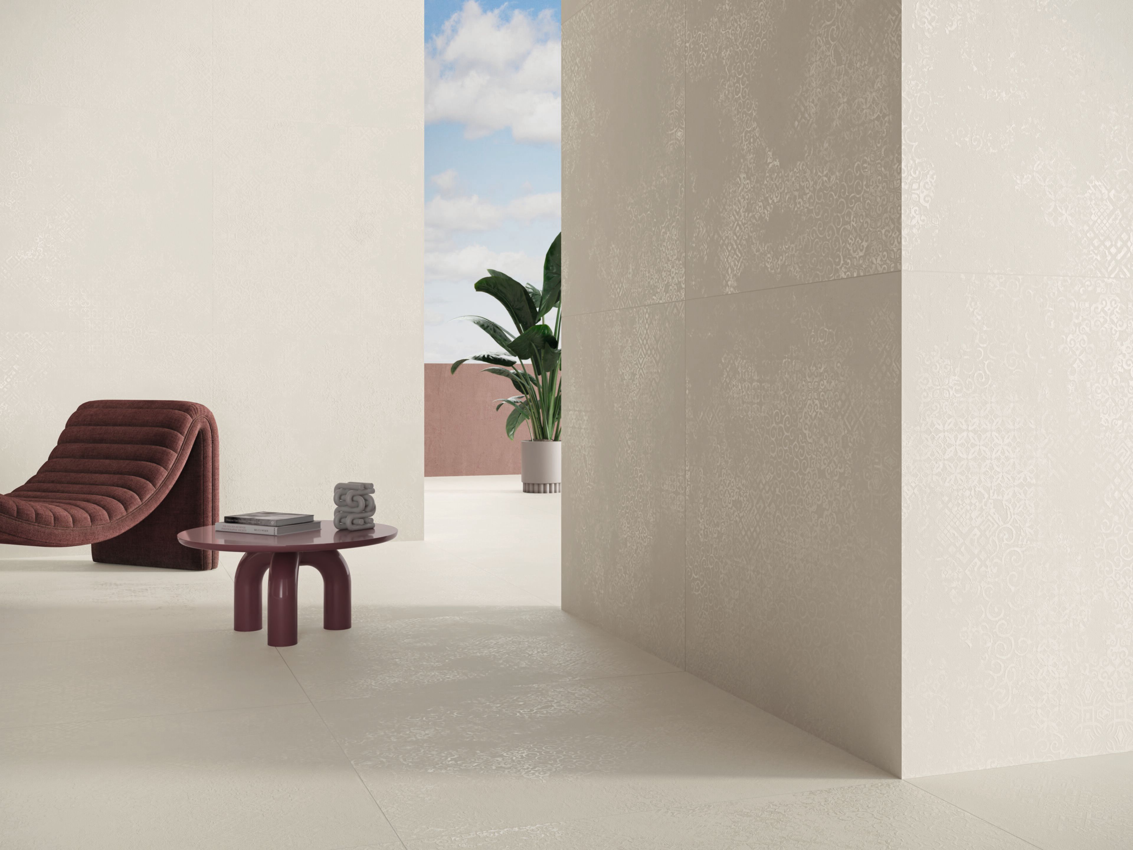 MORGANA W Full-body porcelain stoneware wall/floor tiles By Leonardo