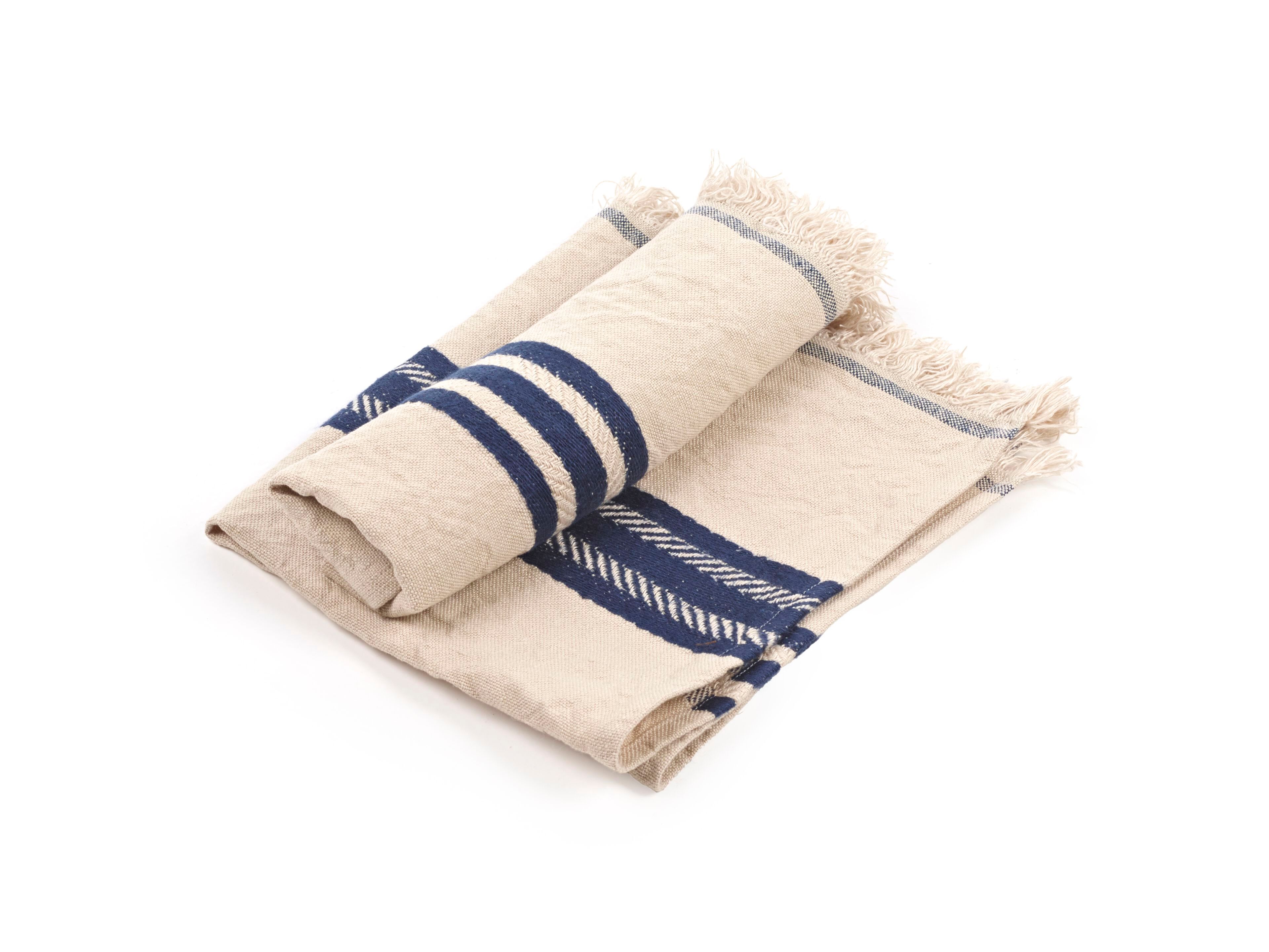 THE INDIGO STRIPE 餐巾纸 By Libeco Home