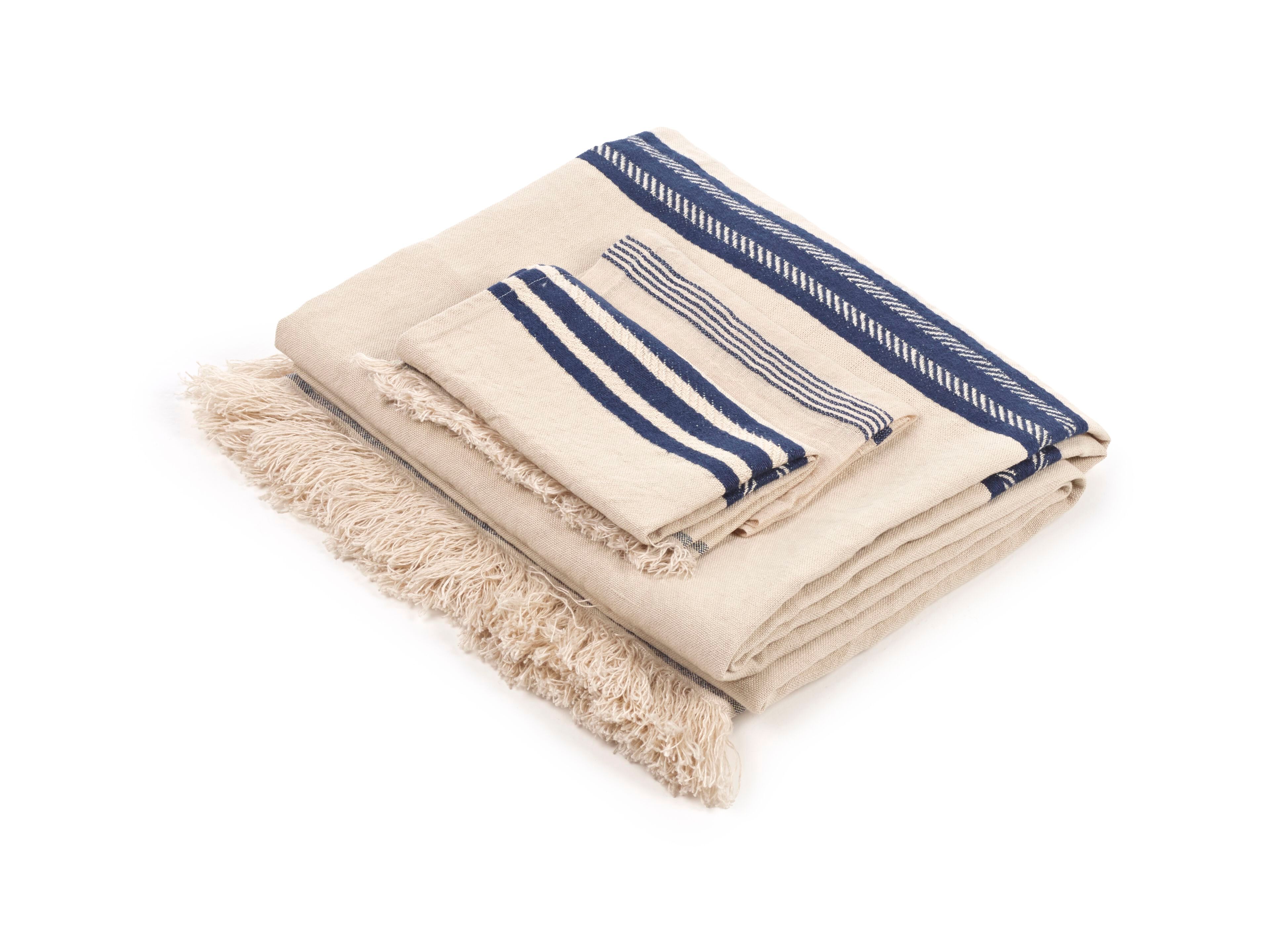 THE INDIGO STRIPE 餐巾纸 By Libeco Home