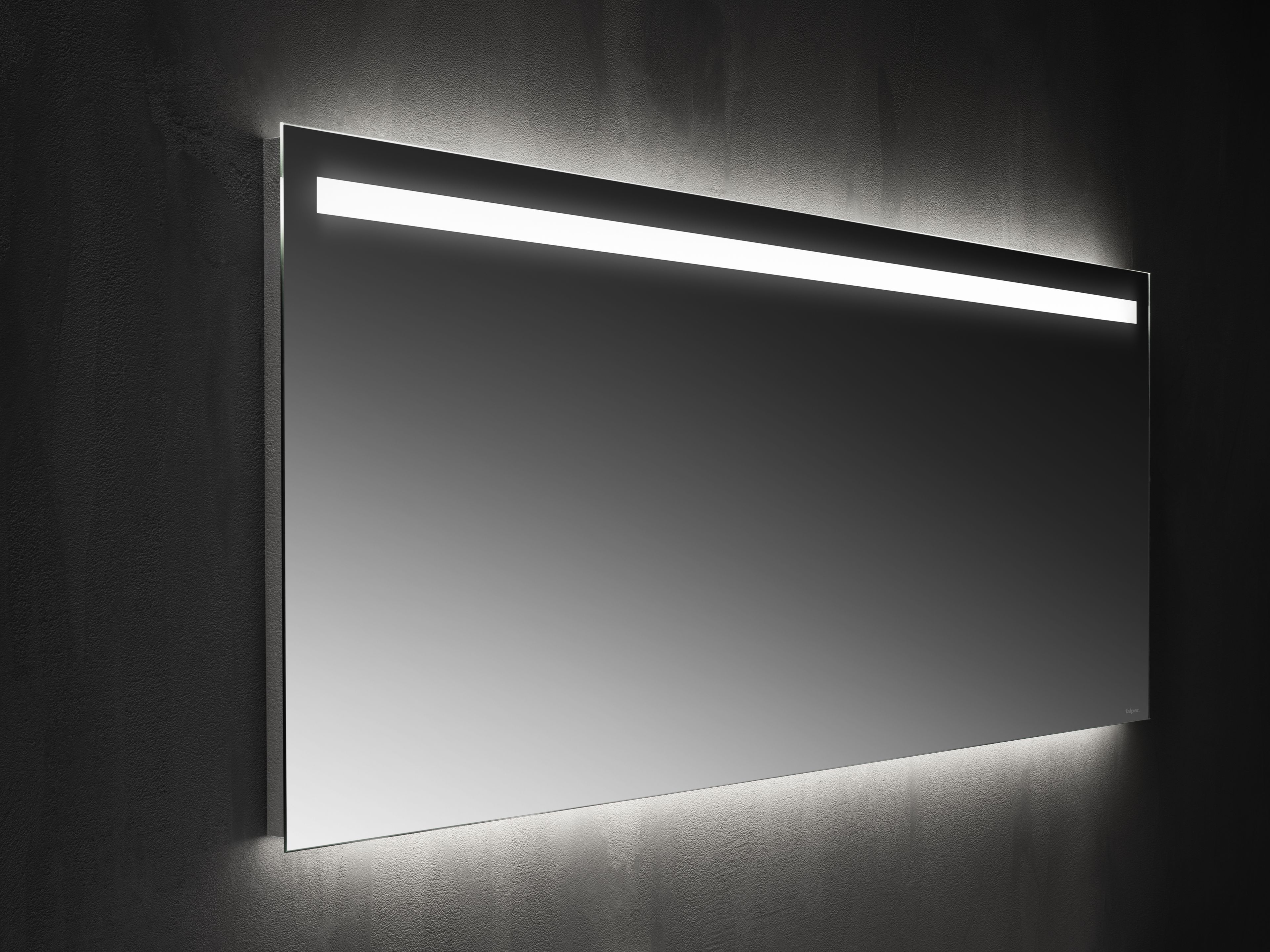 Mirror Mirrors with straight edges with frontal LED lighting By FALPER ...