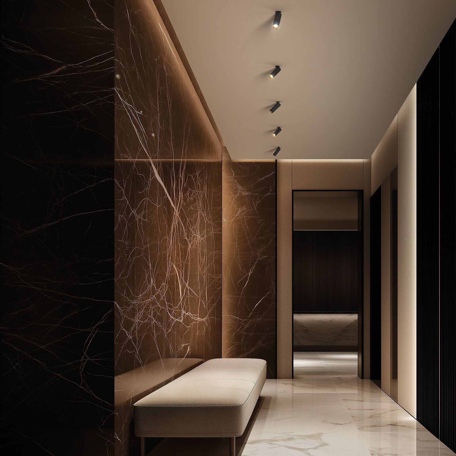 GYPSUM COLORING POINT Ceiling adjustable LED spotlight By Linea Light Group