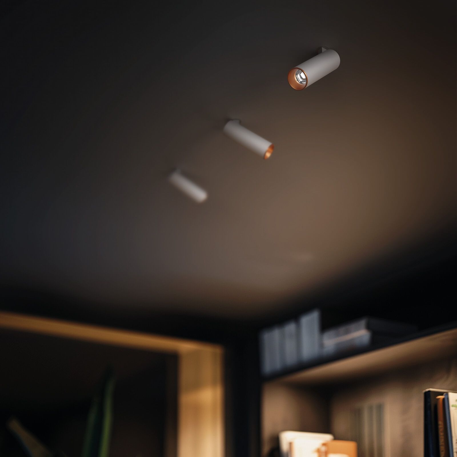 GYPSUM COLORING POINT Ceiling adjustable LED spotlight By Linea Light Group