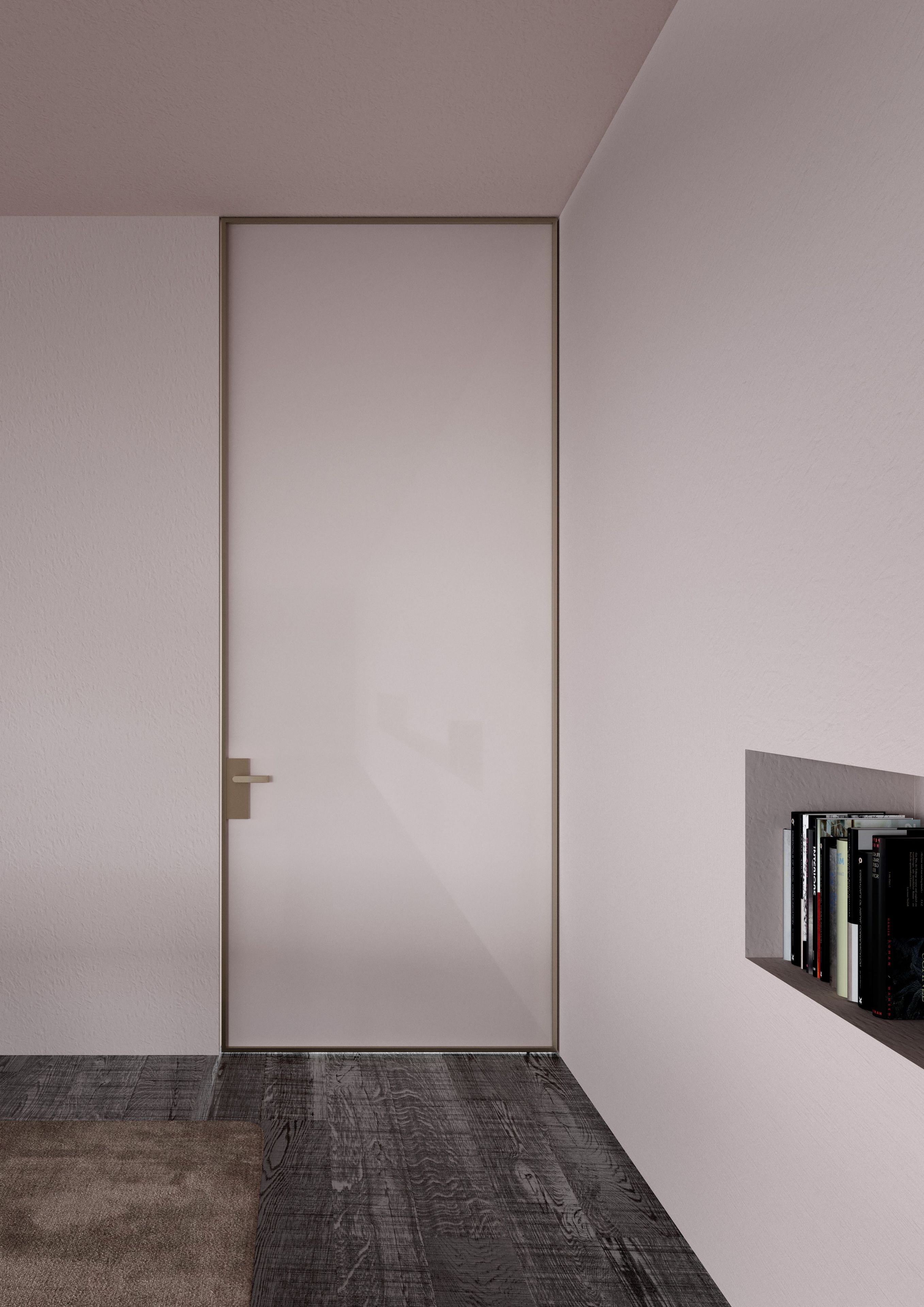 Pivot door Linea Vertical Pivot Door By Linvisibile