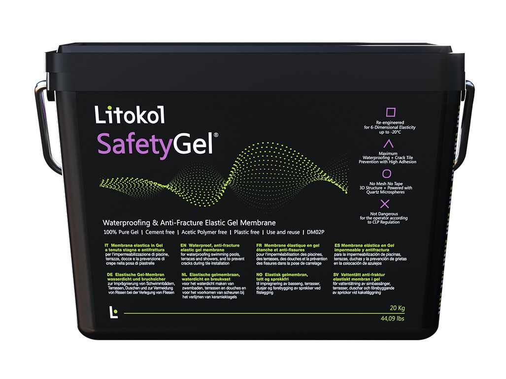 Membrana elastica continua in gel SAFETYGEL® - Litokol - Edilportale