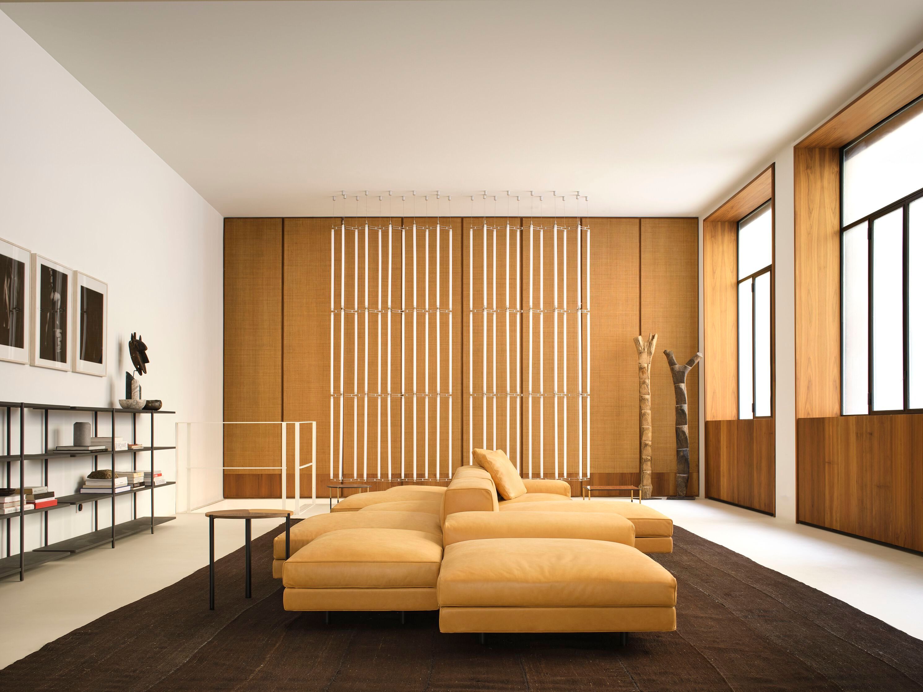 LORENTZ Double-sided modular leather sofa By Living Divani