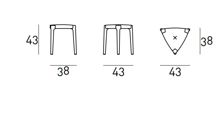 TICINO Stool By Living Divani | design Shibuleru