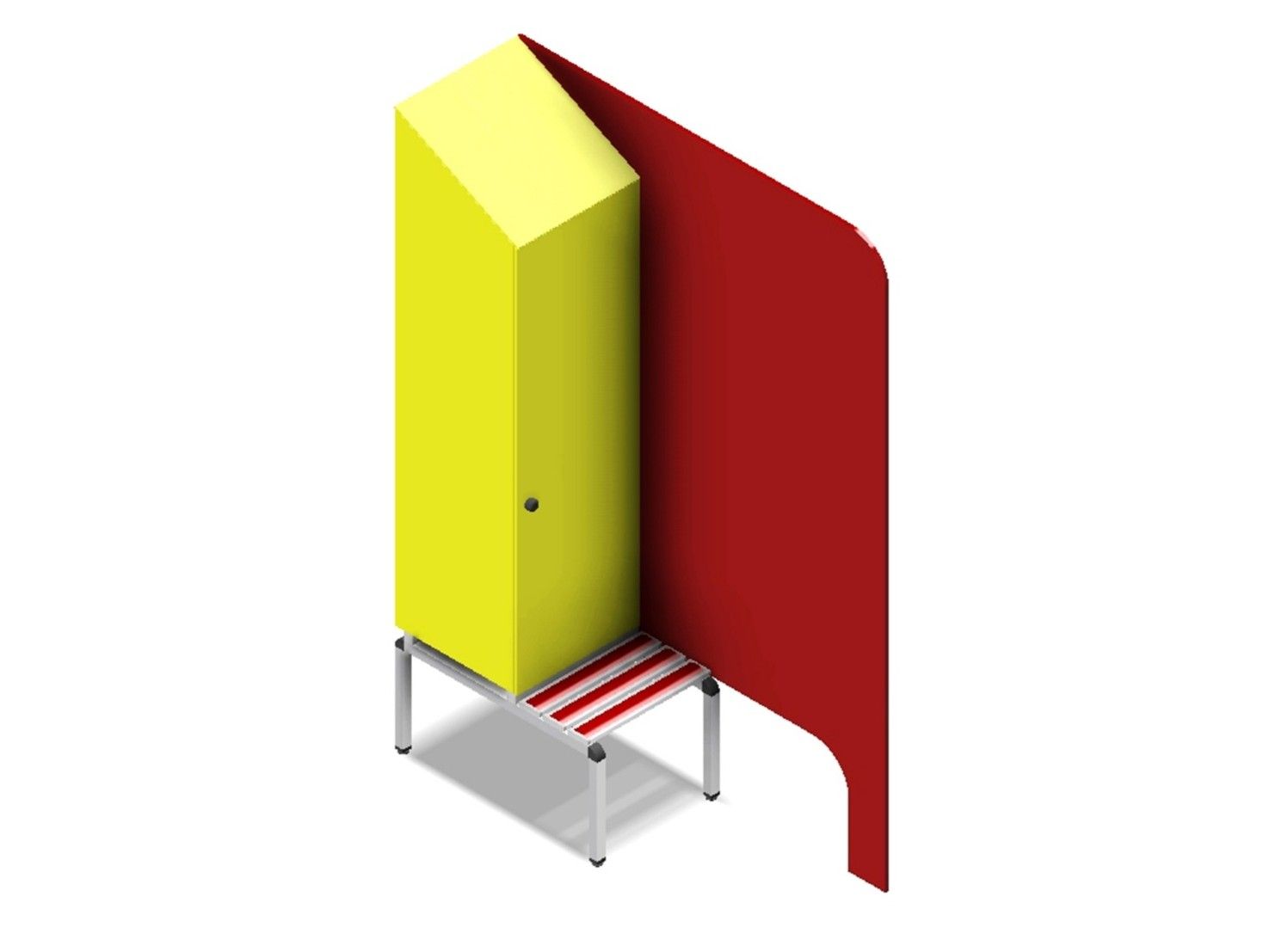 Locker with divider Laminate Locker By GES Group