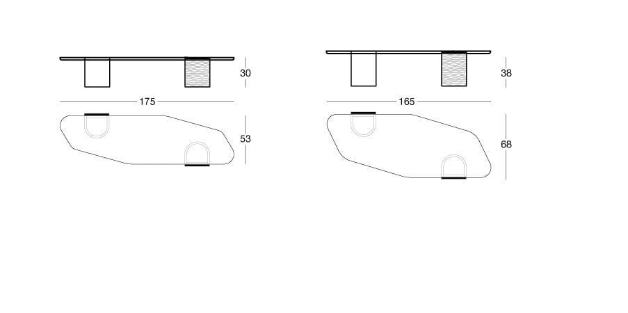 OFFSET Coffee table By Longhi