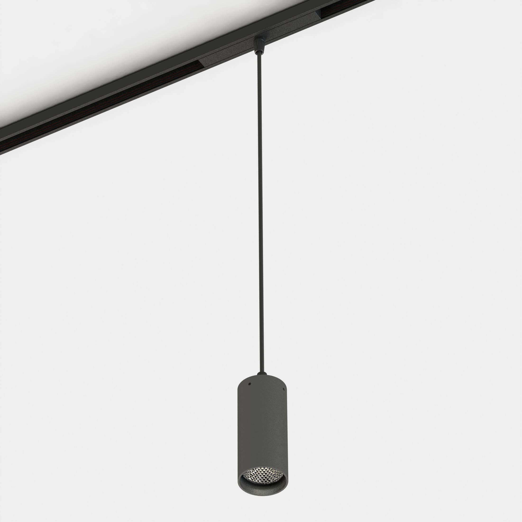 I-PIPEDI MINI TRACK Dimmable extruded aluminium pendant lamp By Lucifero's