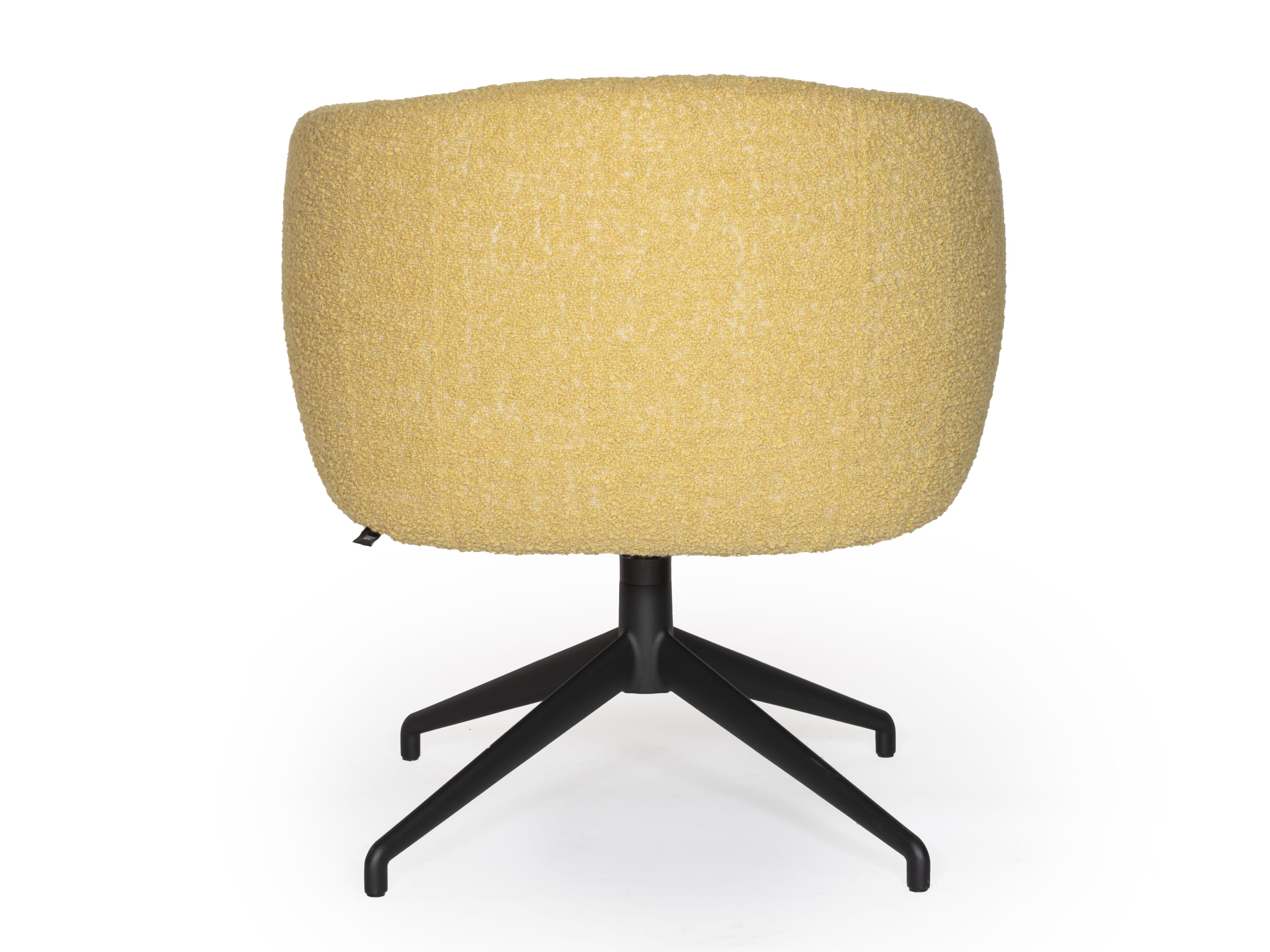 SEA SHELL Trestle-based easy chair with armrests By Luxy