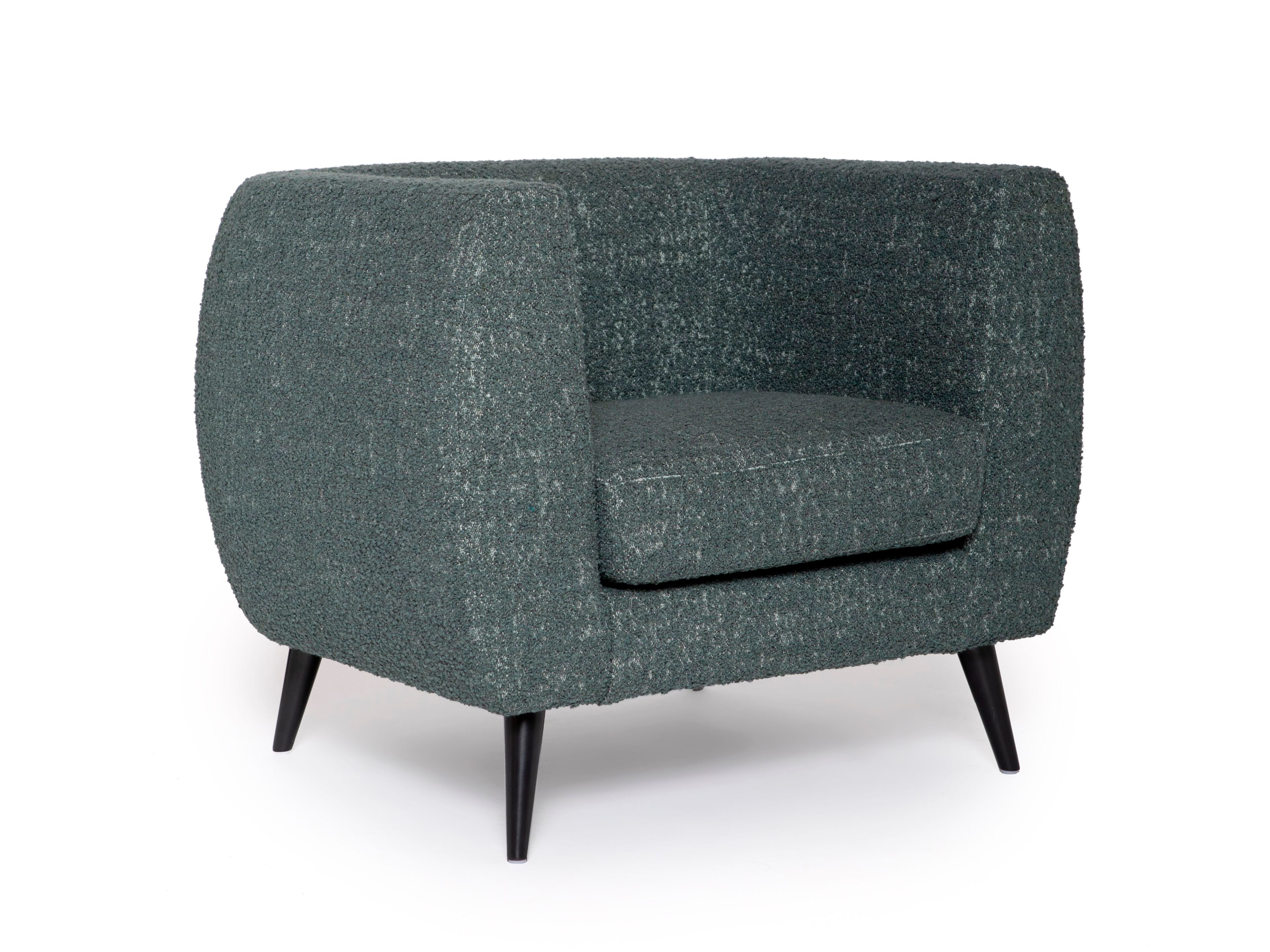 SEA SHELL Fabric armchair with armrests By Luxy