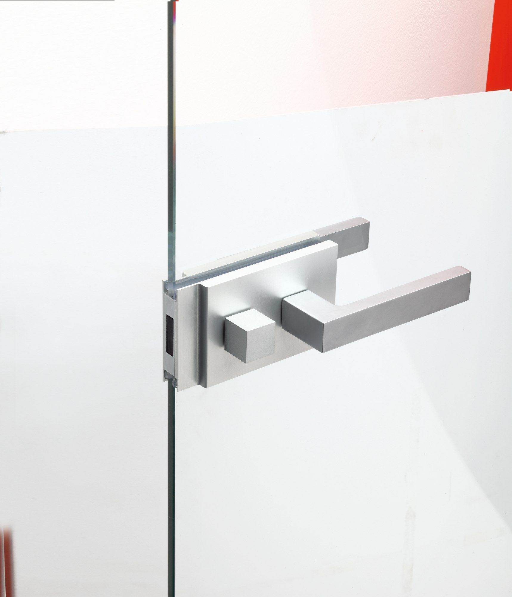 Magnetic glass door lock M-LOCK STOP By GFS ITALIAN INNOVATIVE GLASS FIXING