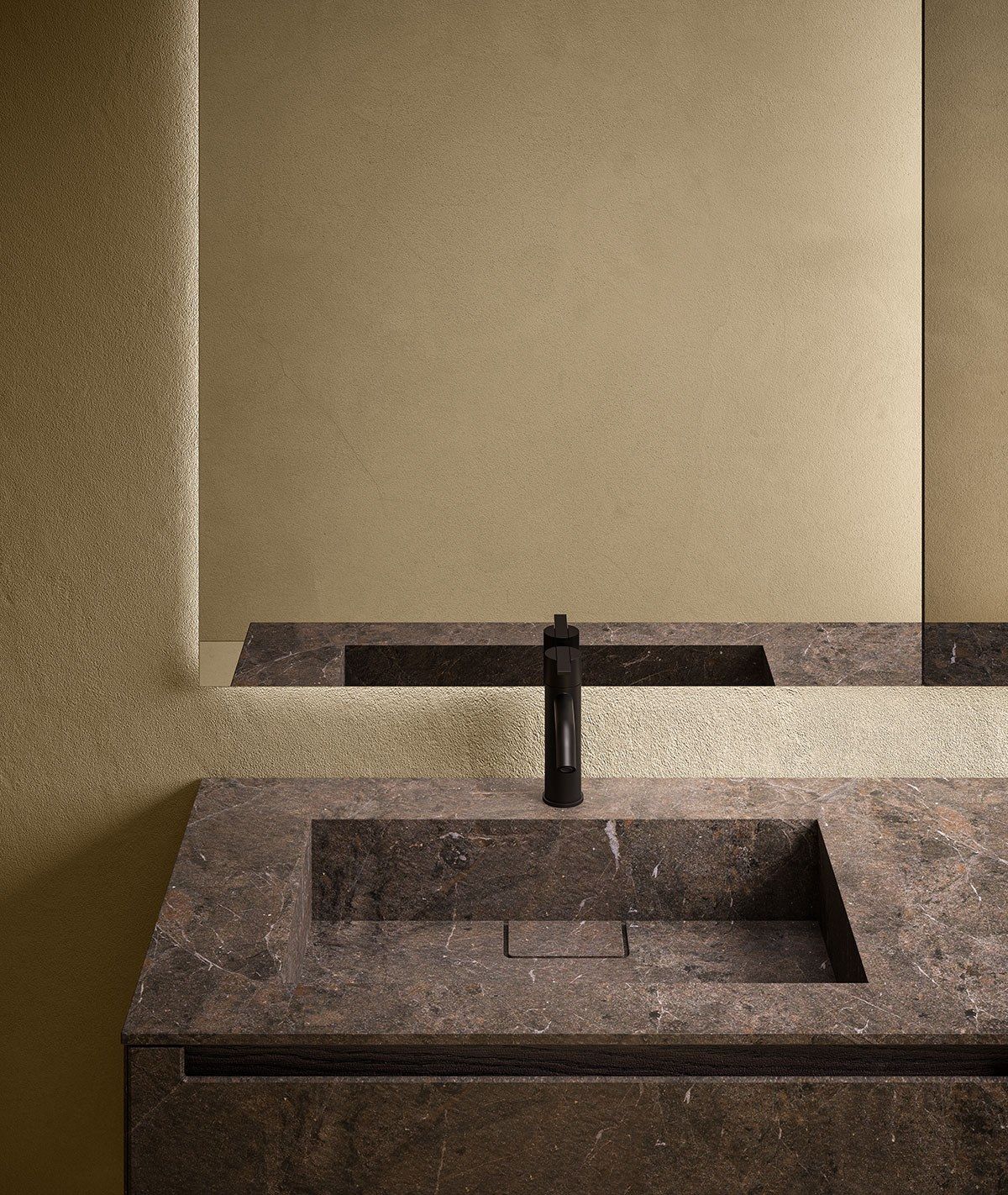 M54 | Double washbasin Double rectangular MDi by INALCO® washbasin with ...