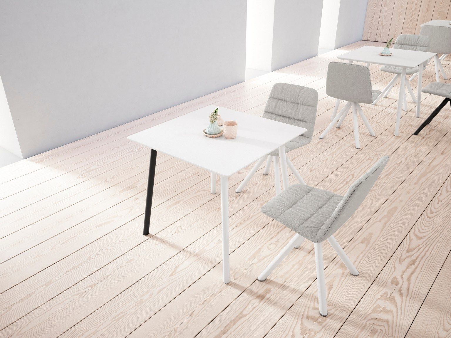 MAARTEN | Square table By Viccarbe design Victor Carrasco