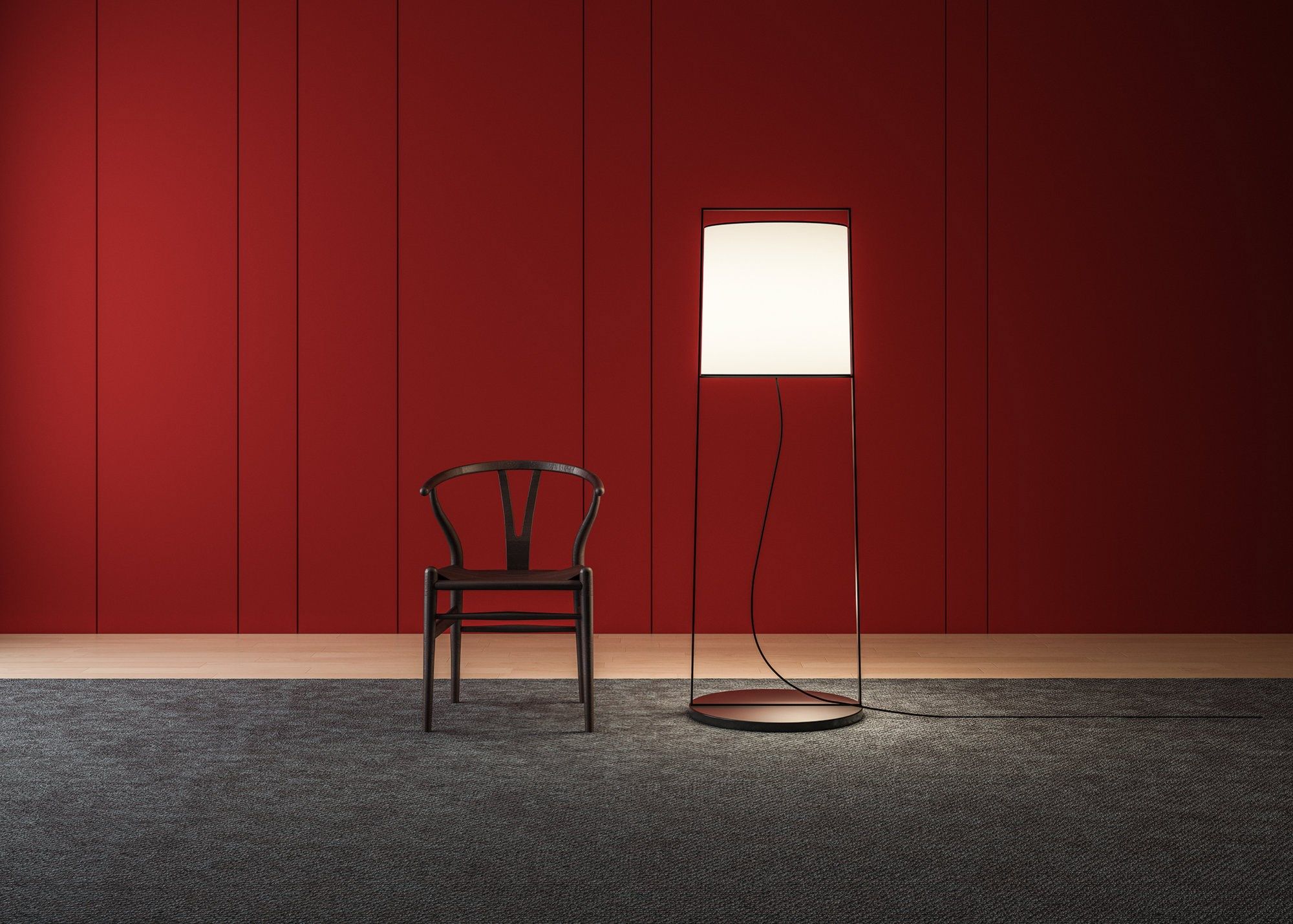 MACAO Fabric floor lamp By Tooy | design Corrado Dotti