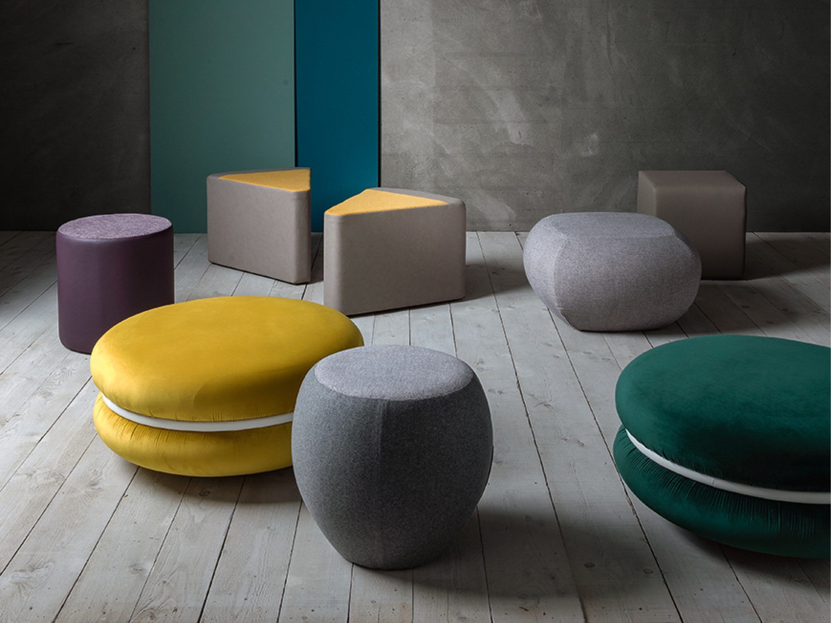 MACARON Pouf By INNOVA Imbottiti