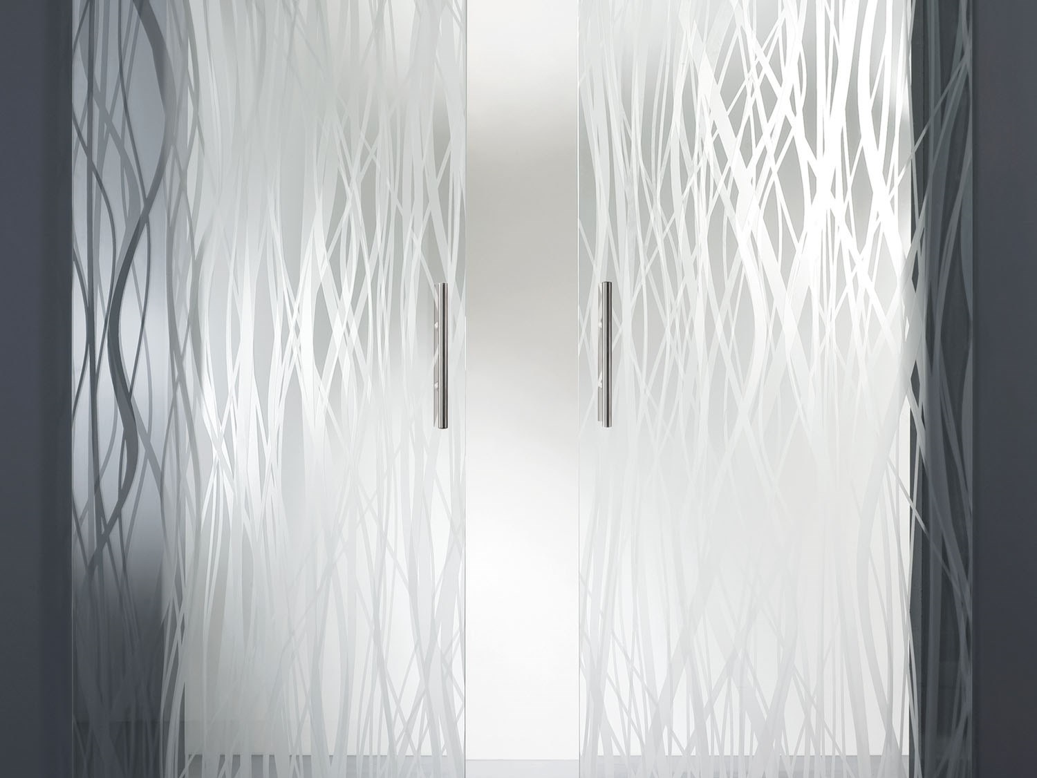 Vetro satinato decorato MADRAS® FILI MATÉ DOUBLE FACE - Vetro Madras ...