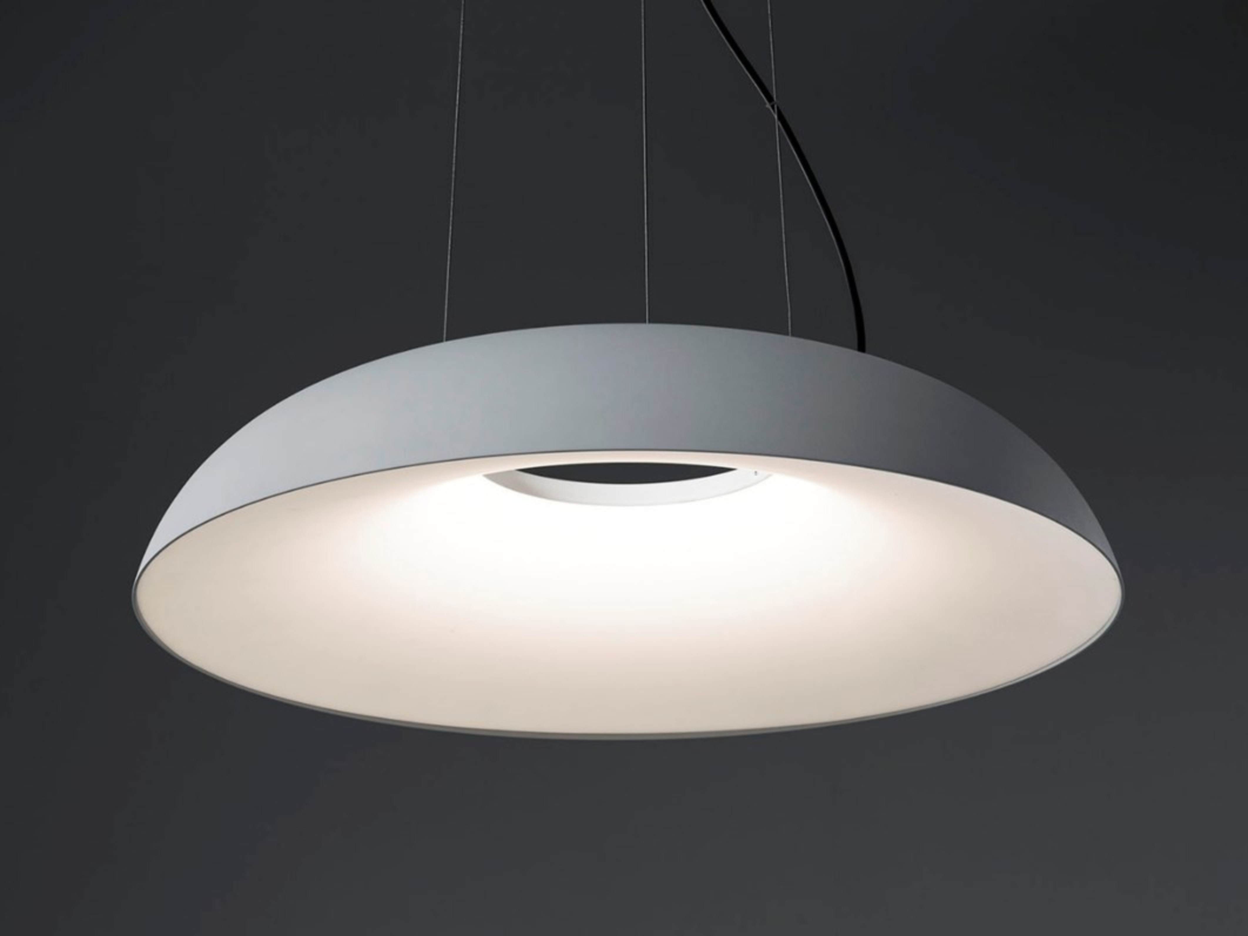 MAGGIOLONE Aluminium pendant lamp with dimmer By Martinelli Luce