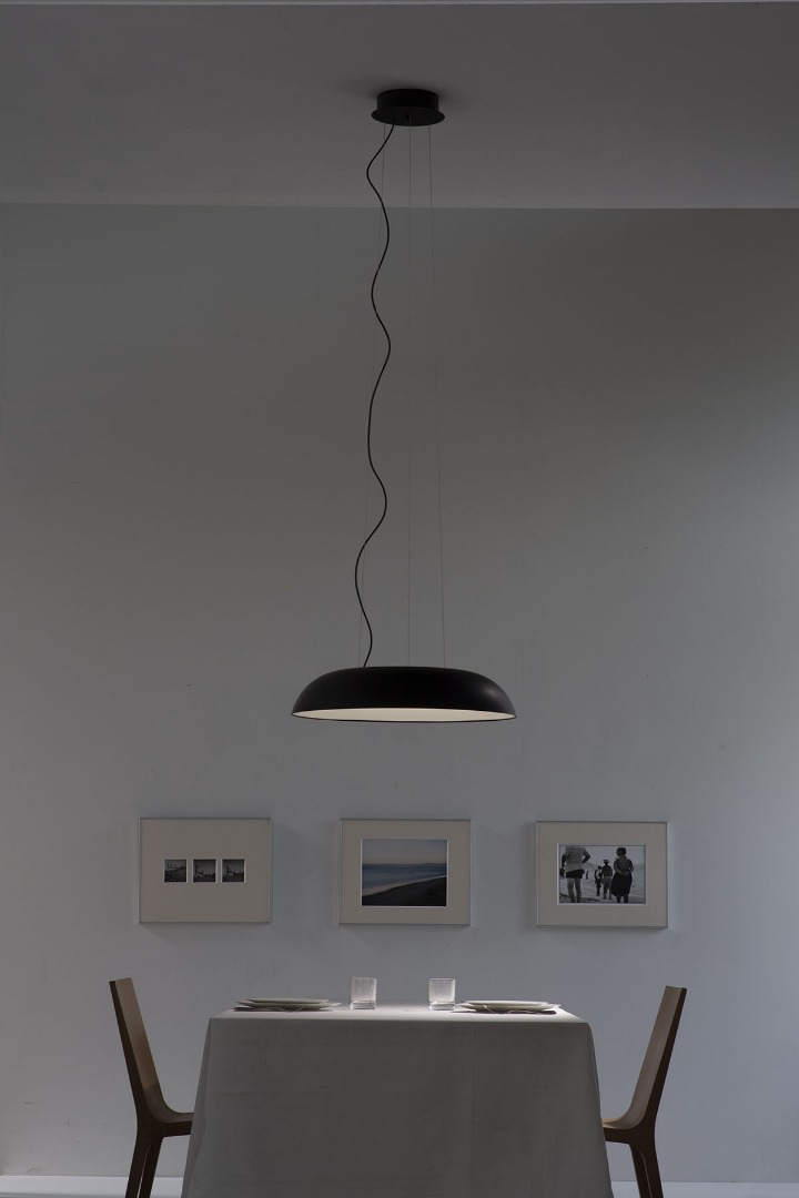 MAGGIOLONE Aluminium pendant lamp with dimmer By Martinelli Luce