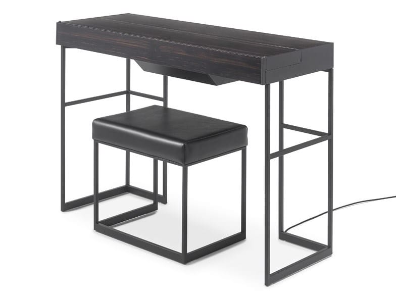 MAGIC | Secretary desk Leather secretary desk with drawers By YOMEI ...