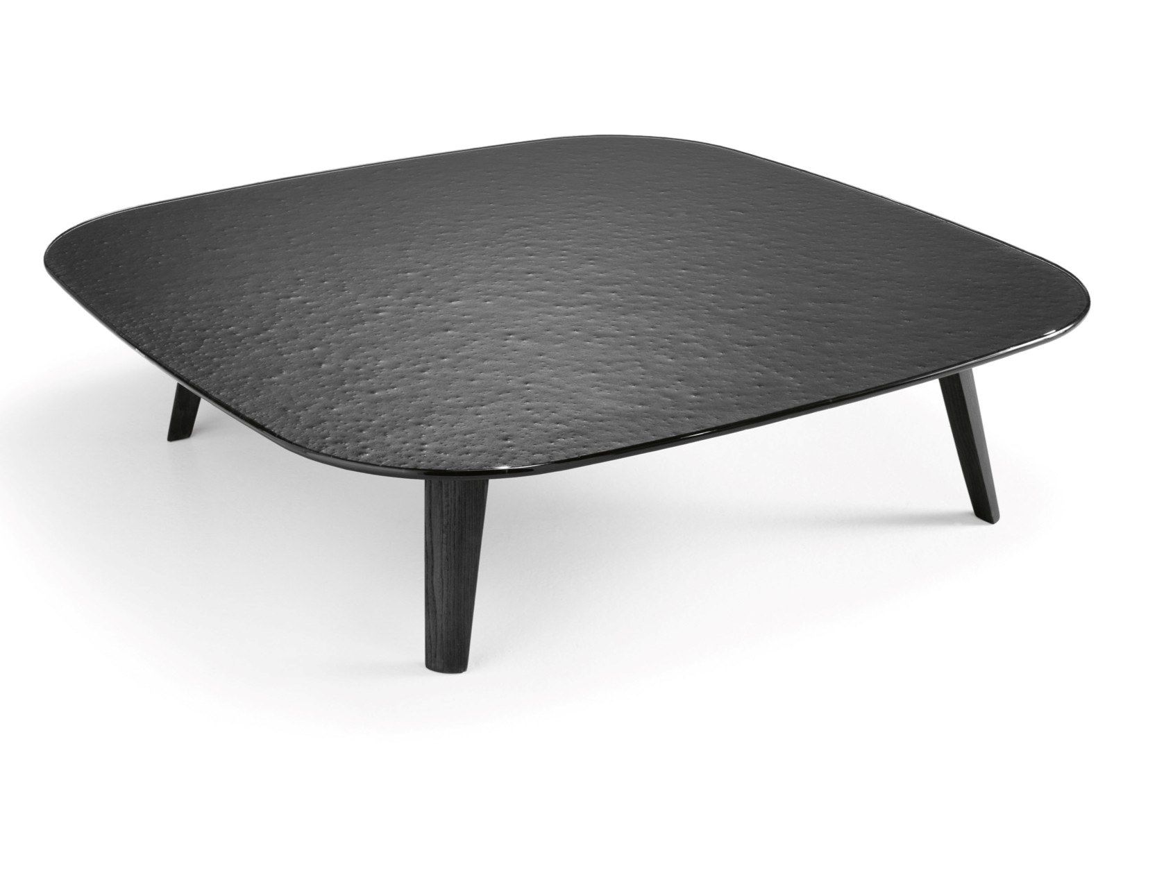 MAGMA Wood and glass coffee table By Fiam Italia | design Patrick Jouin