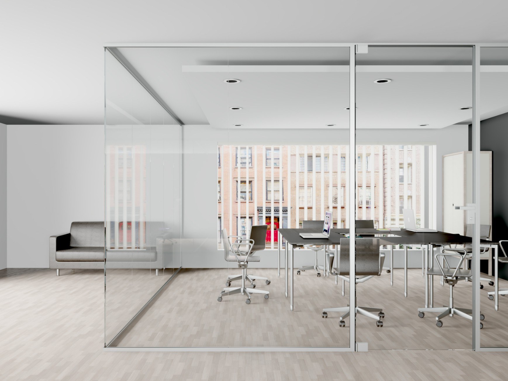 MAGNA PARS Modular system for glass partitions By GH ITALY