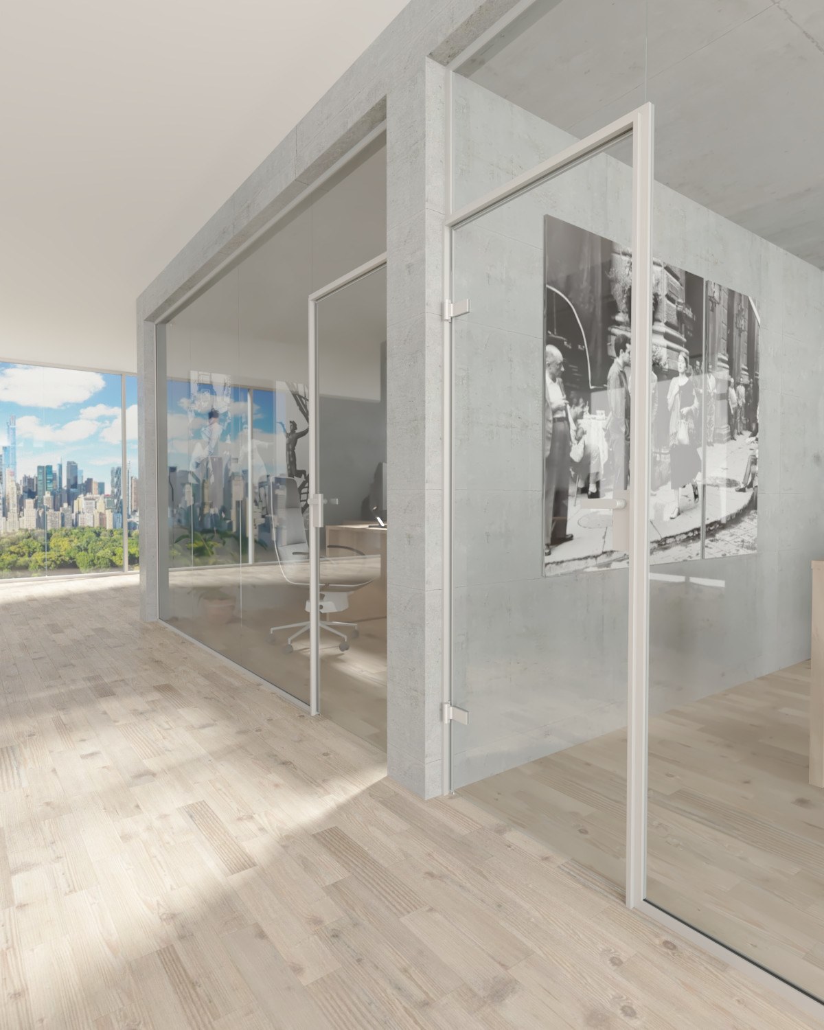 MAGNA PARS Modular system for glass partitions By GH ITALY