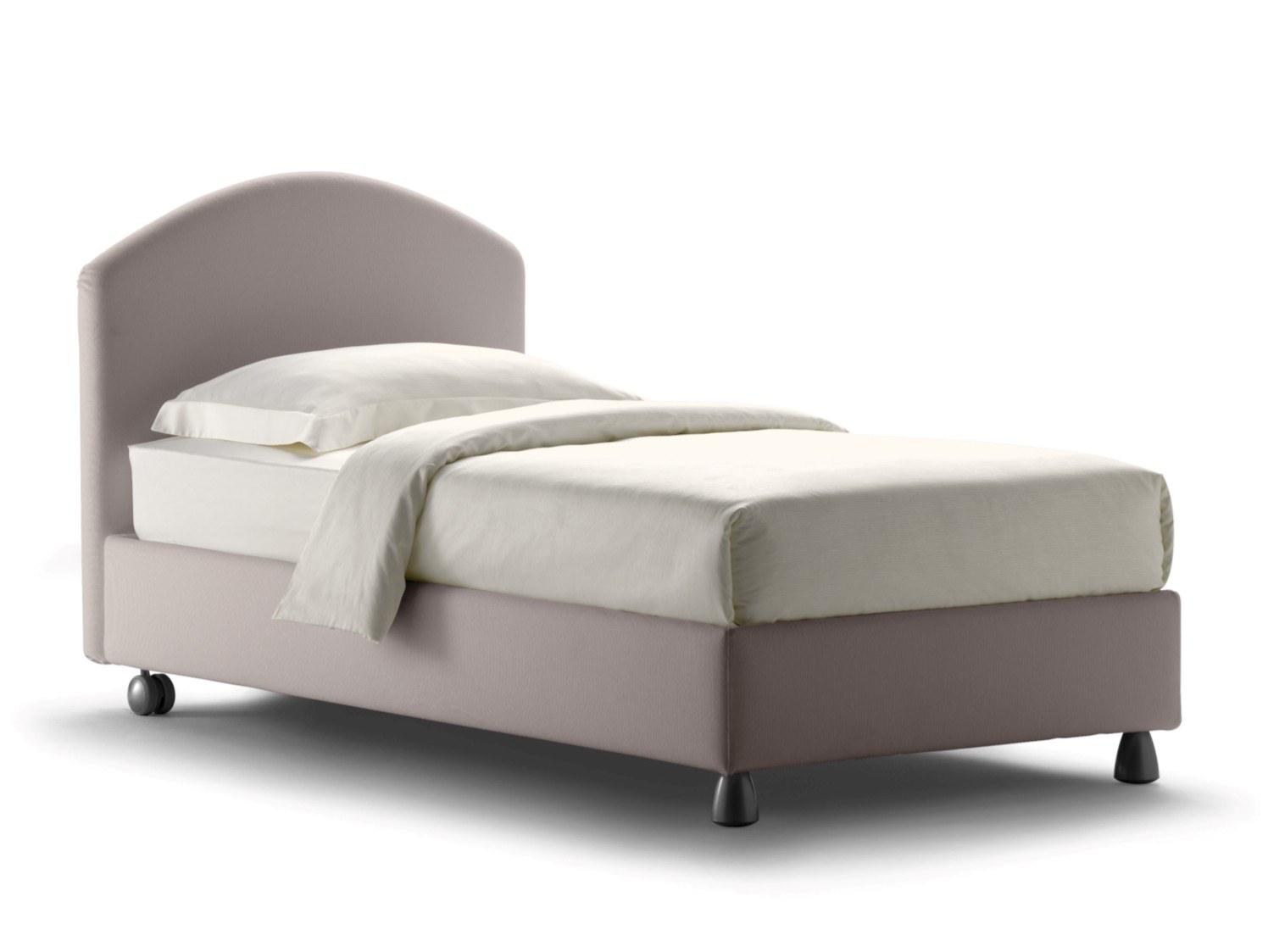MAGNOLIA Single bed with upholstered headboard By Flou