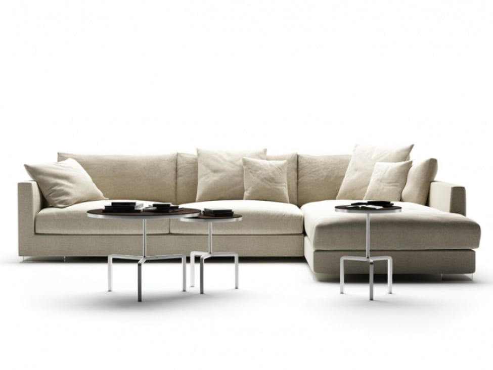 MAGNUM Sectional fabric sofa By Flexform