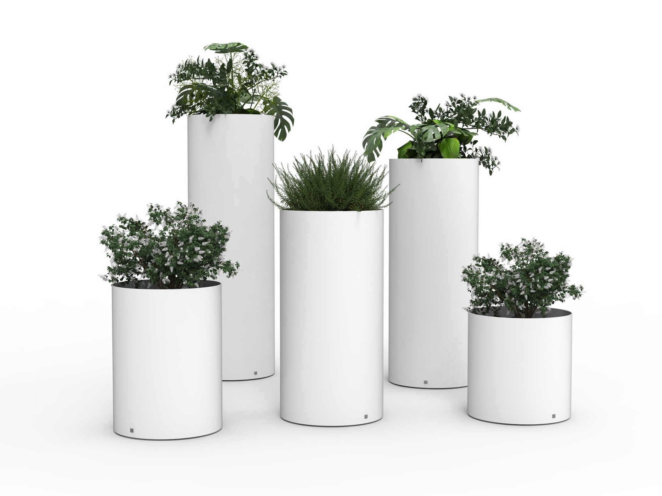 MAGNUS Fiberglass garden vase By GANSK