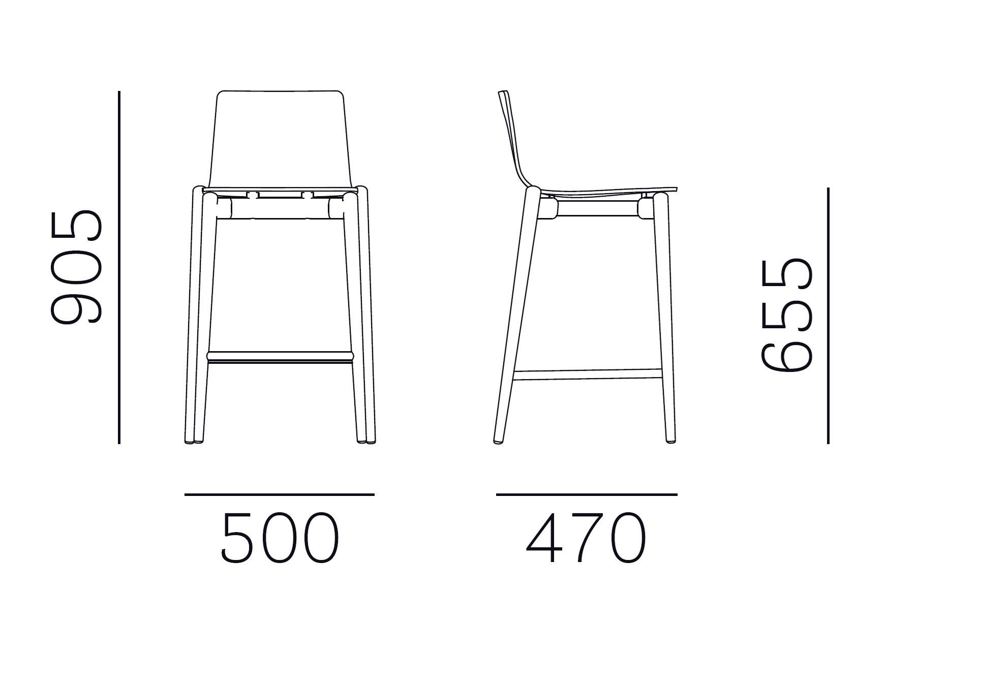 MALMÖ 242 Stool By Pedrali | design CMP Design