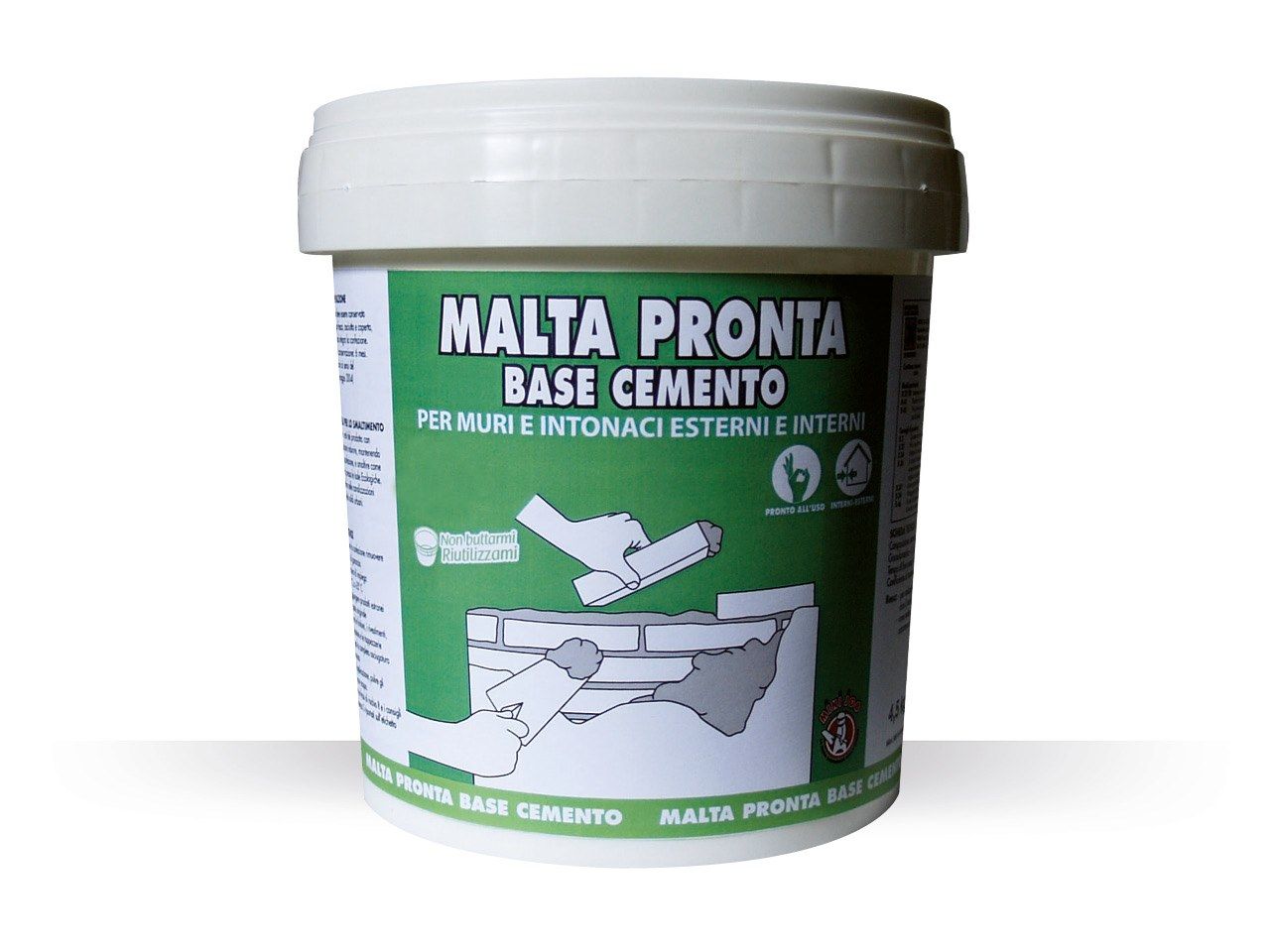 MALTA PRONTA BASE CEMENTO Mortar for masonry By Gras Calce
