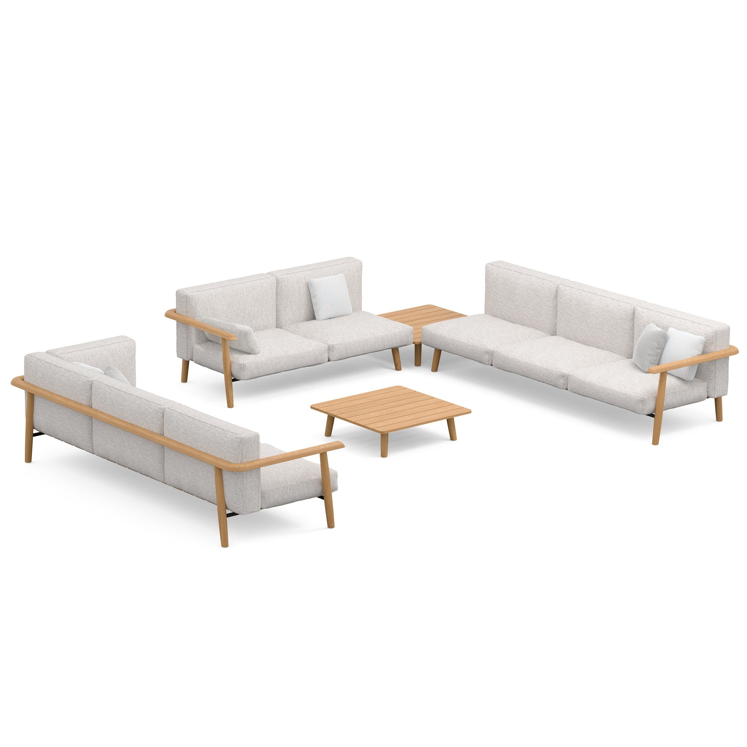 MAMBO LOUNGE | 3 seater garden sofa By Royal Botania