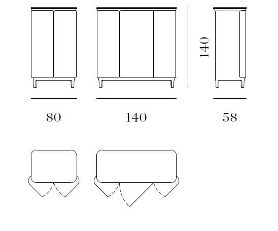 MANDA | Highboard Decor Collection By Busnelli design Patrick Jouin