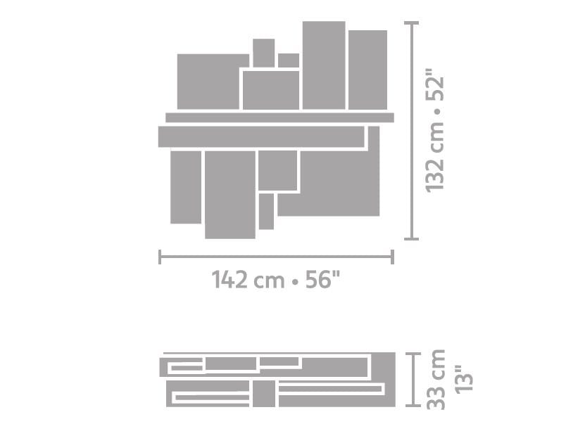 MANHATTAN Wooden coffee table By Linteloo | design Roderick Vos