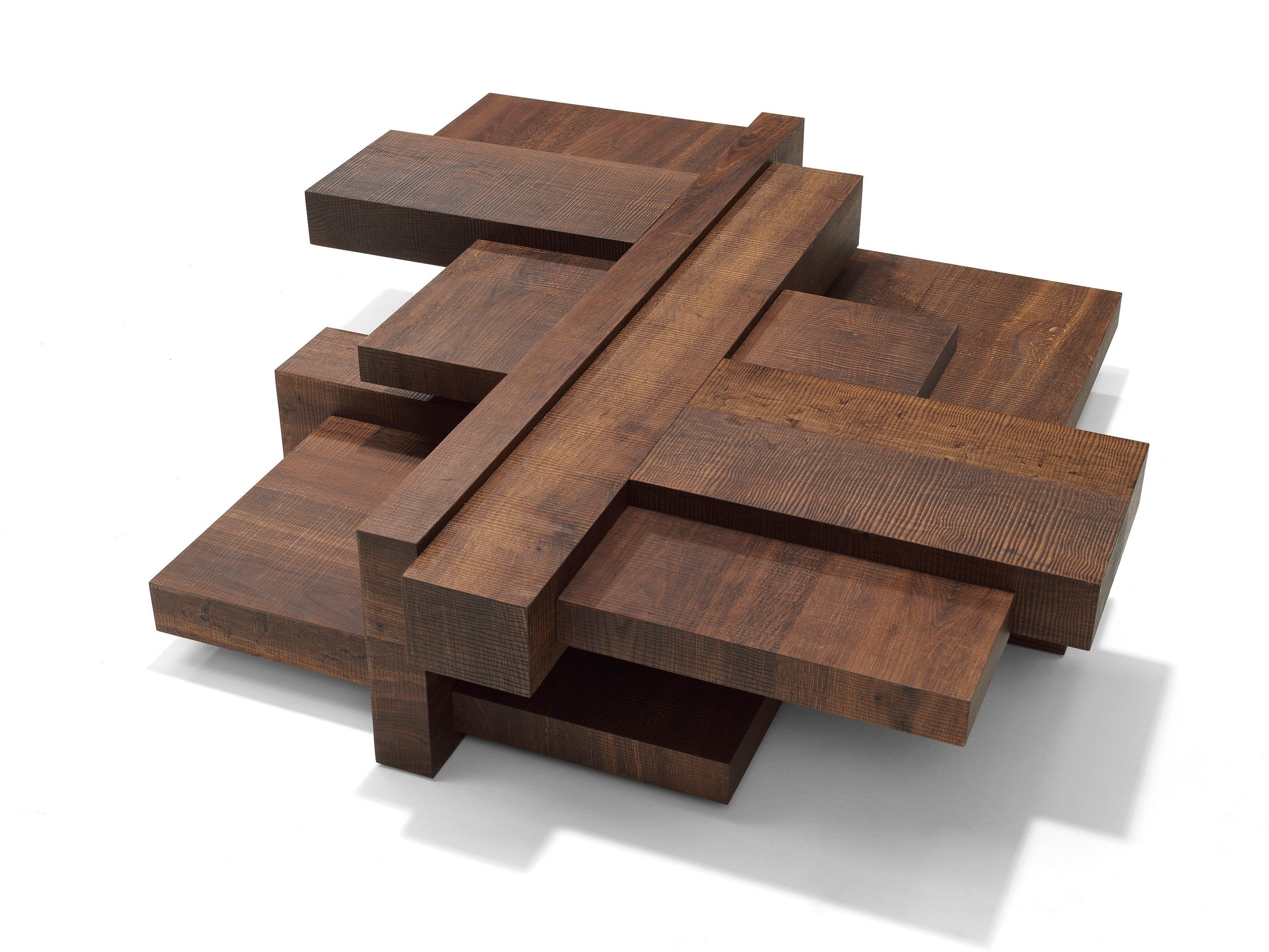 MANHATTAN Wooden coffee table By Linteloo | design Roderick Vos