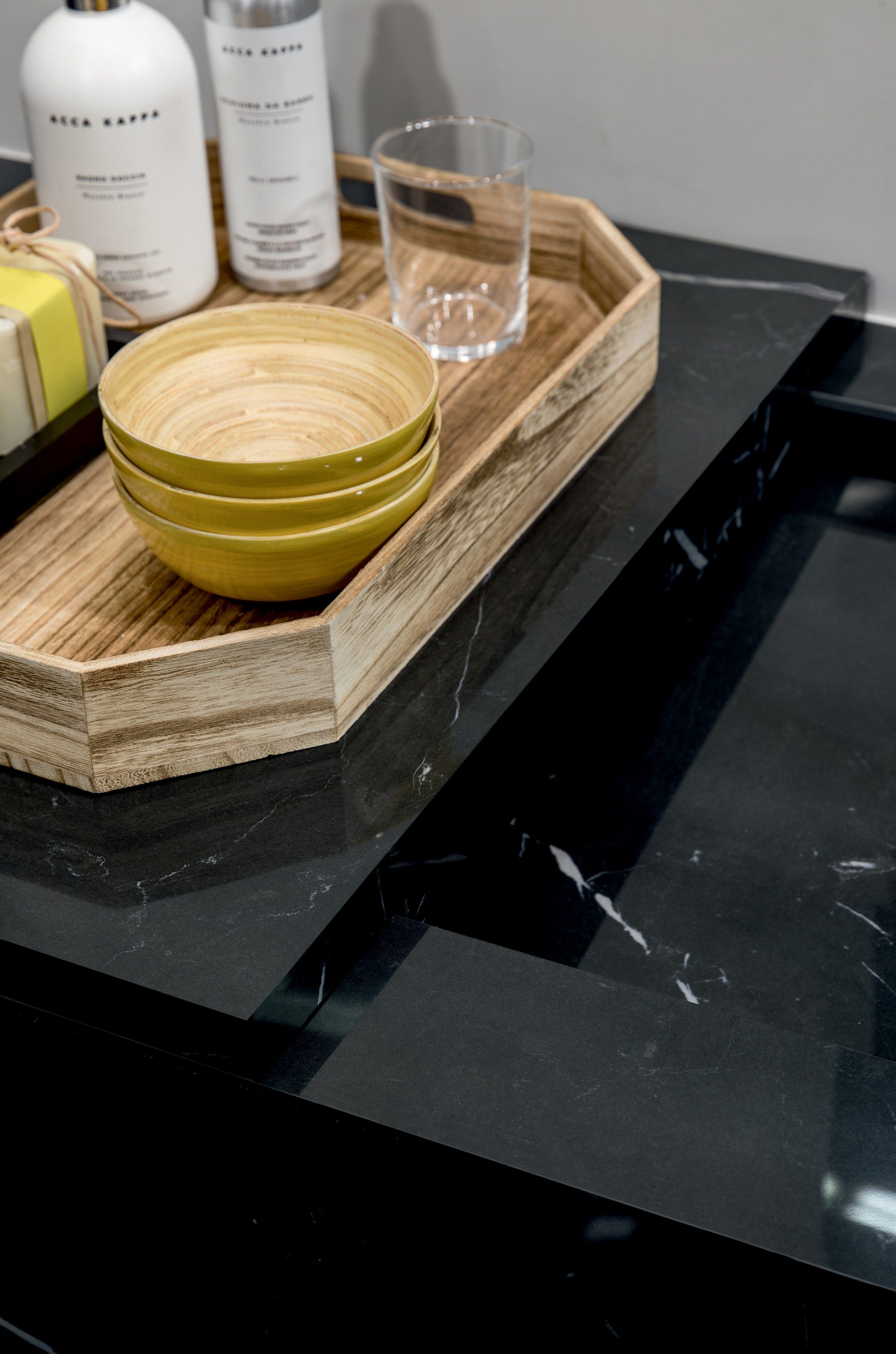 MARBLE Porcelain stoneware kitchen worktop By FLORIM stone