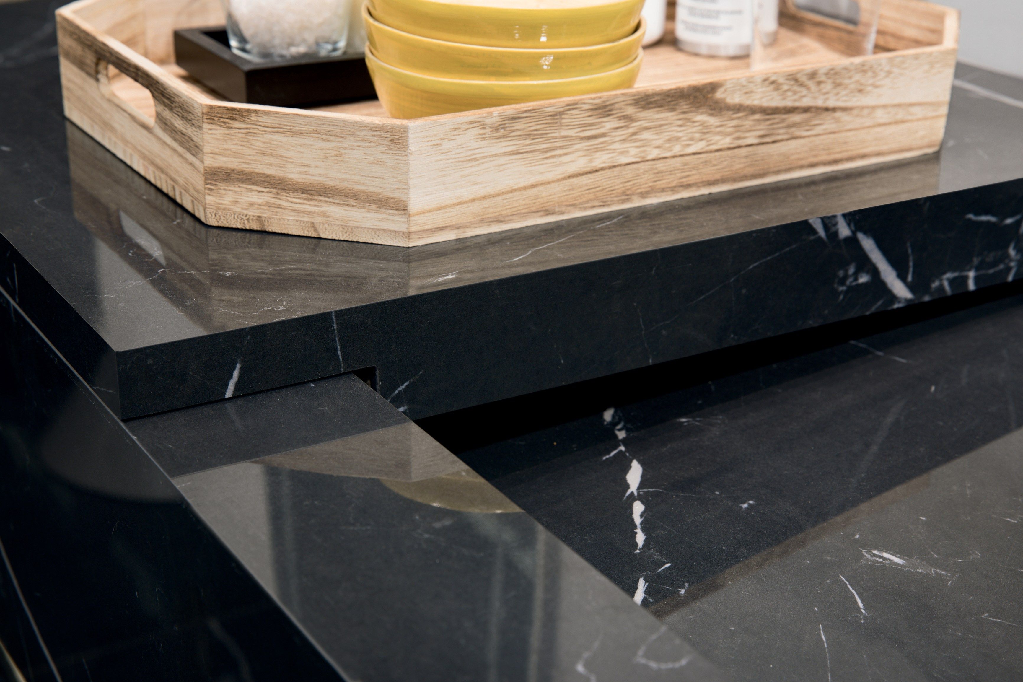 MARBLE Porcelain stoneware kitchen worktop By FLORIM stone