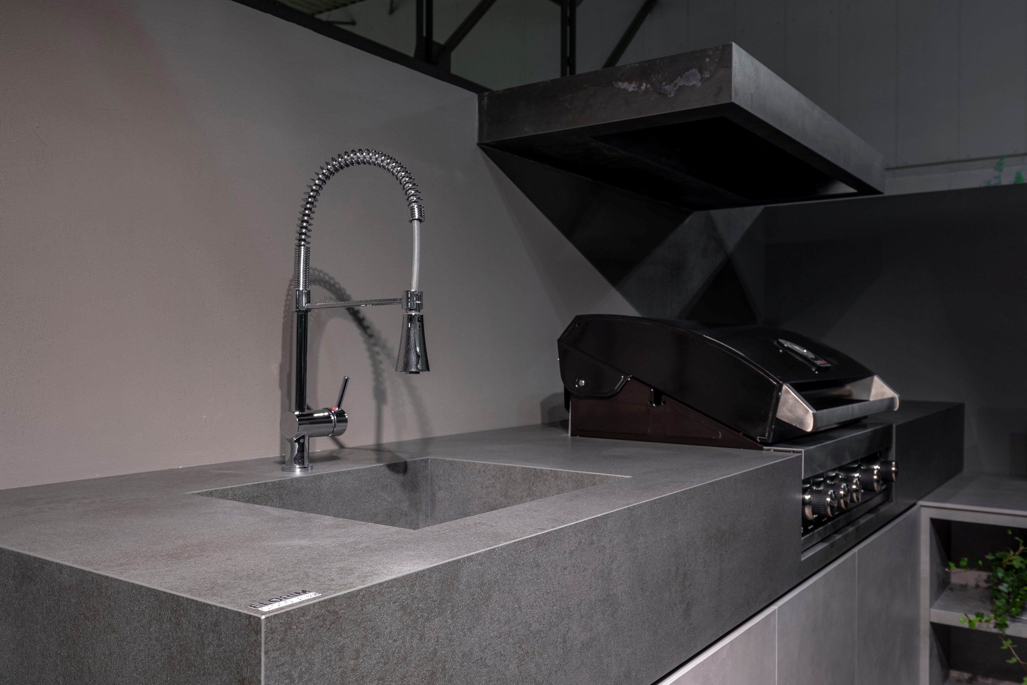 MARBLE Porcelain stoneware kitchen worktop By FLORIM stone