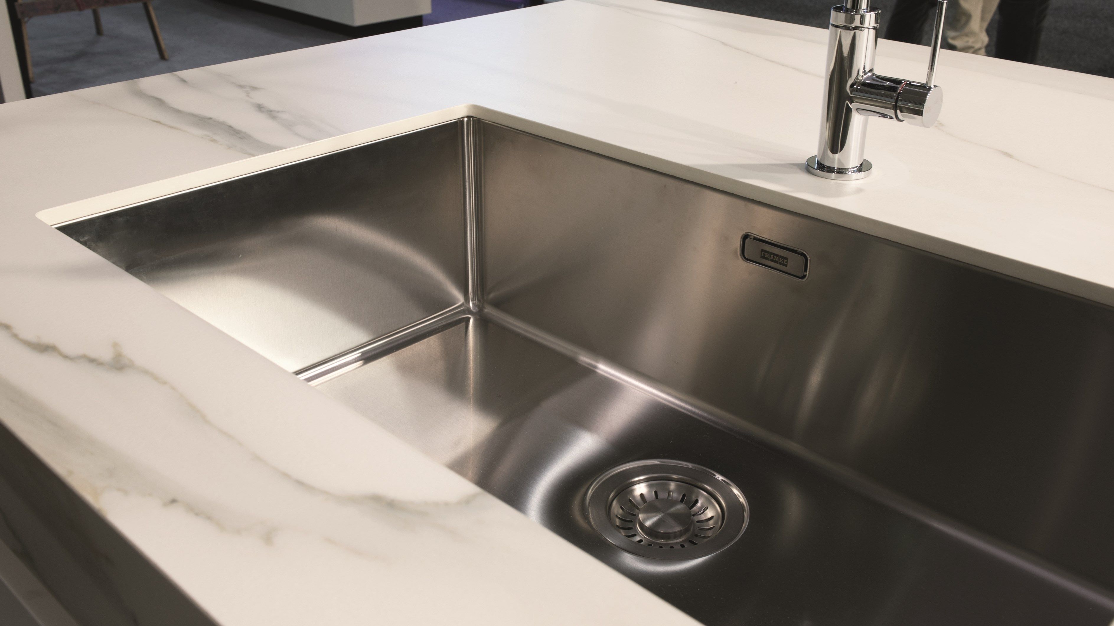 MARBLE Porcelain stoneware kitchen worktop By FLORIM stone